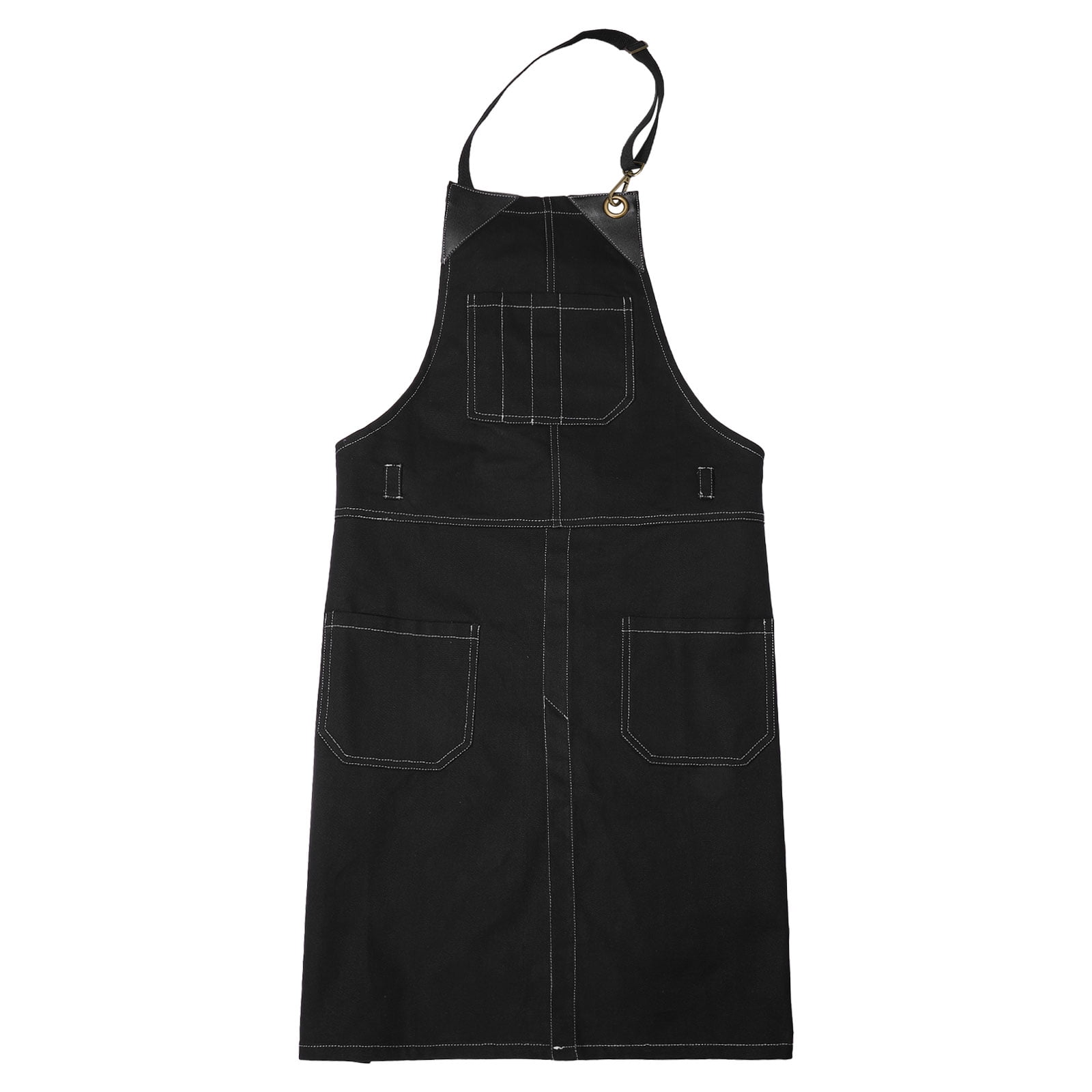 Uxcell No-Tie Twill Apron 90x66cm Split-Leg Leather Reinforcement ...