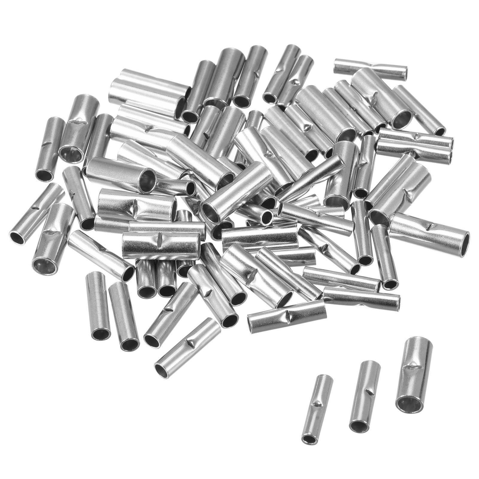 Uxcell Non-Insulated Butt Crimp Terminals 22-14AWG 12-10AWG for ...