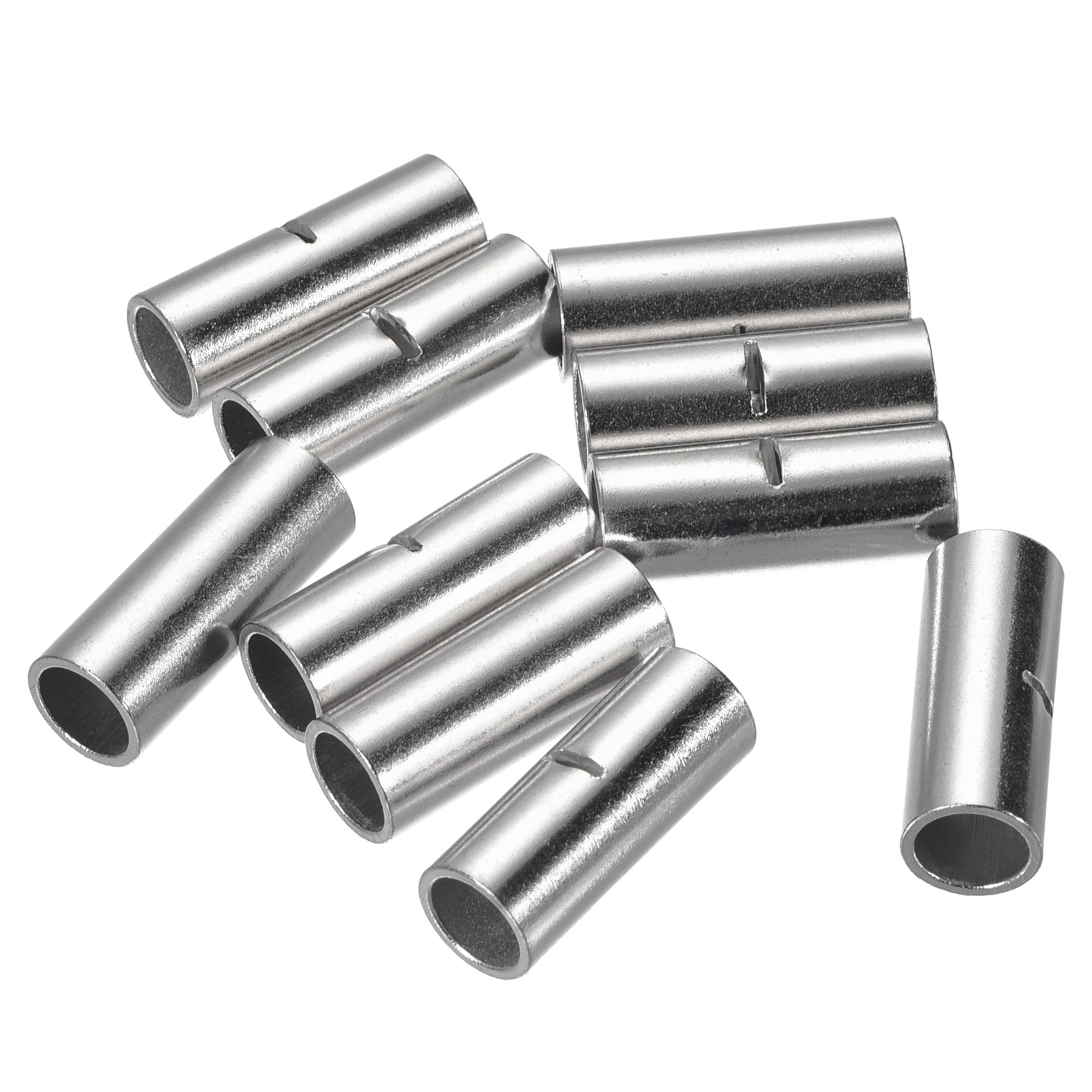 Uxcell Non-Insulated Butt Crimp Terminals 4 AWG for Electrical Wire DIY ...