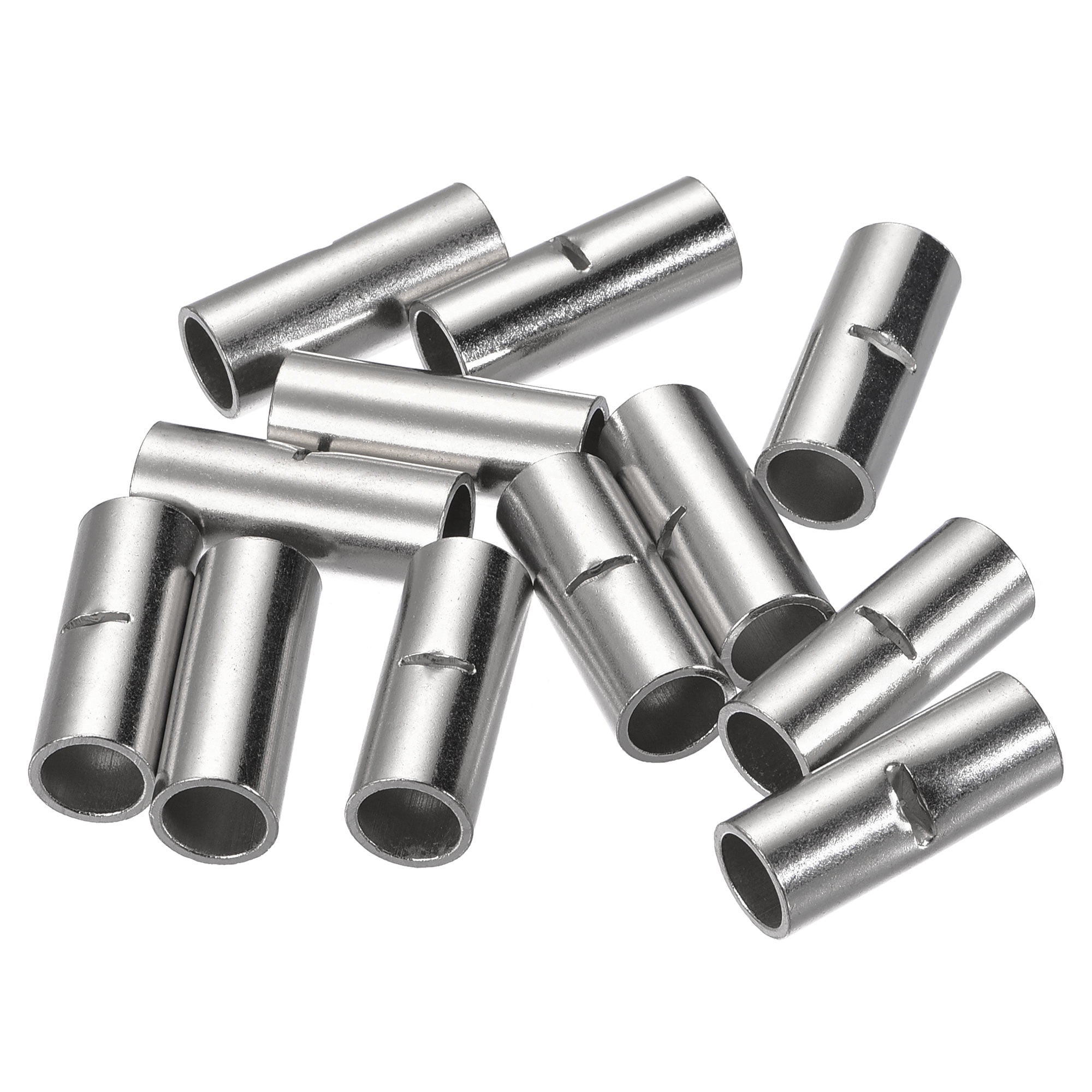 Uxcell Non-Insulated Butt Crimp Terminals 4 AWG for Electrical Wire DIY ...