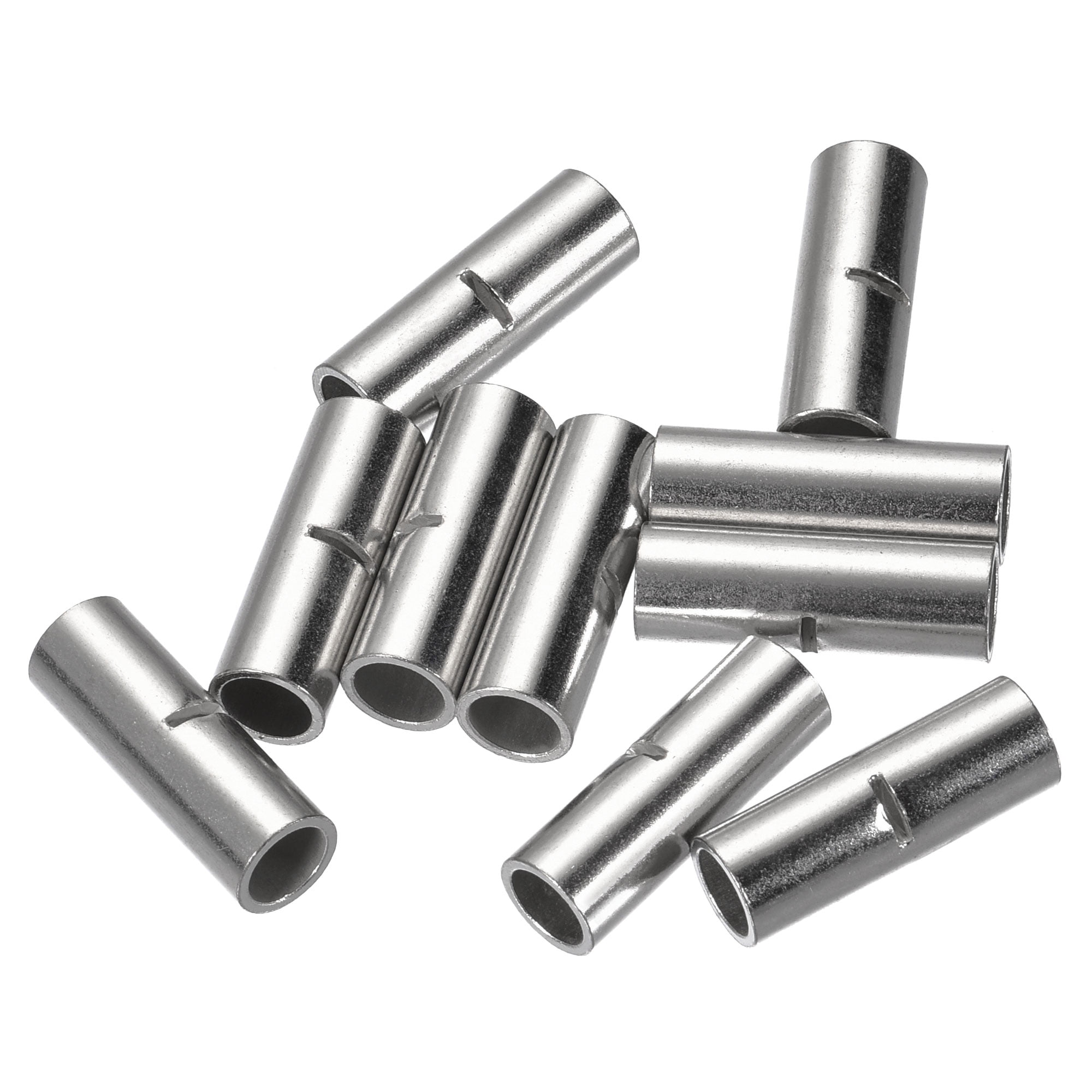 Uxcell Non-Insulated Butt Crimp Terminals 6 AWG for Electrical Wire DIY ...