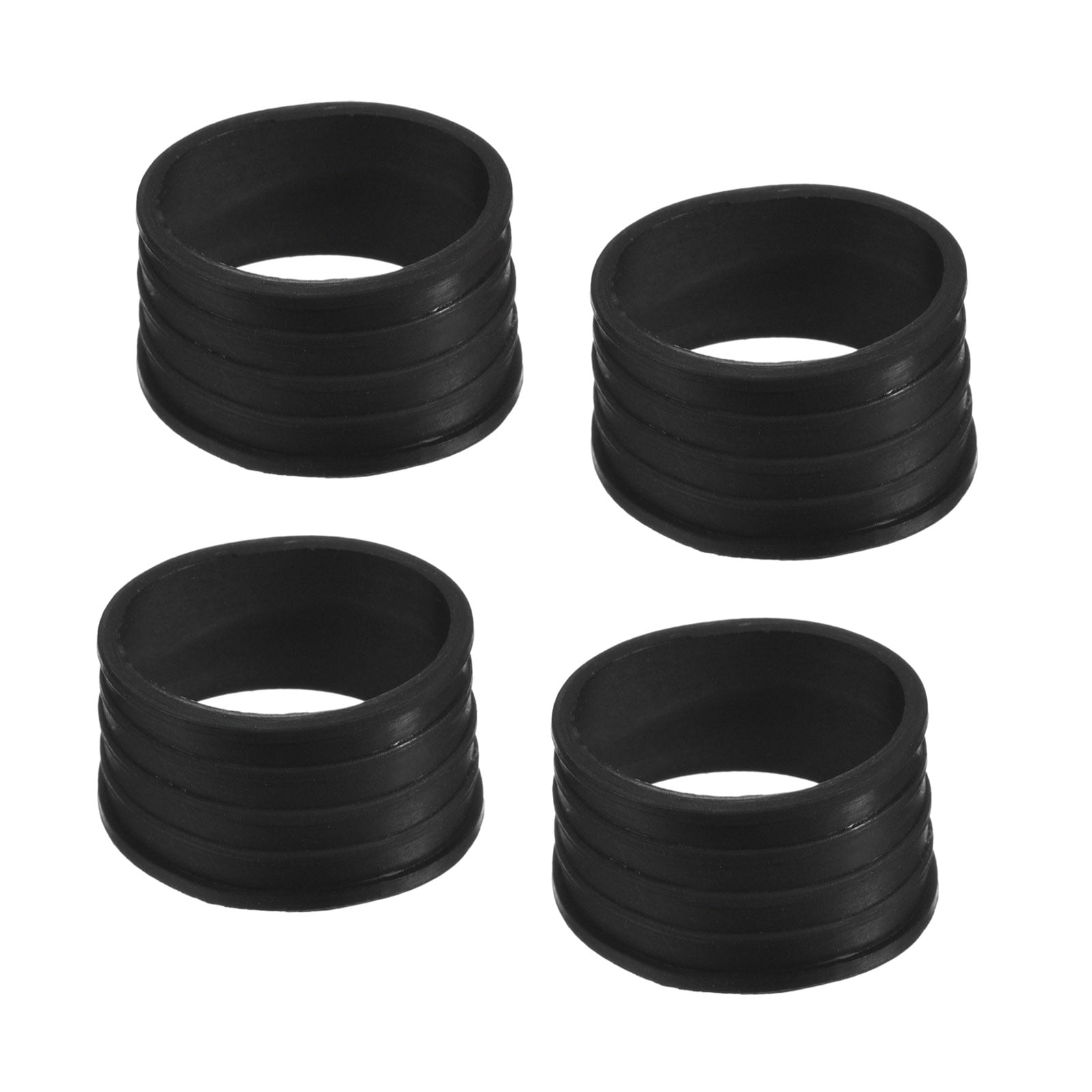 Uxcell Non Slip Rubber Badminton Racket Racquet Grip Band Fix Ring ...