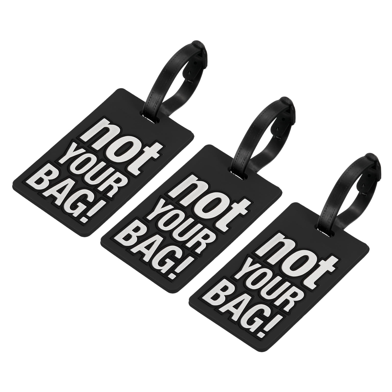 Uxcell Not Your Bag Pattern Luggage Tag Identifier Card Holder Label ...