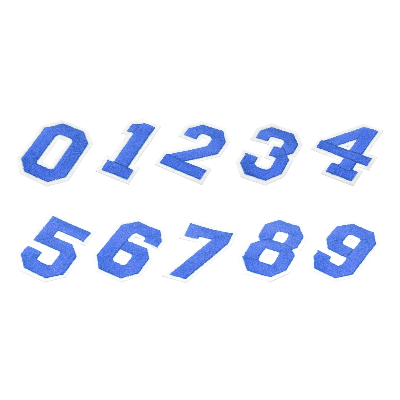Uxcell Number Patches Embroidered Decorative Repair Patches Iron on ...
