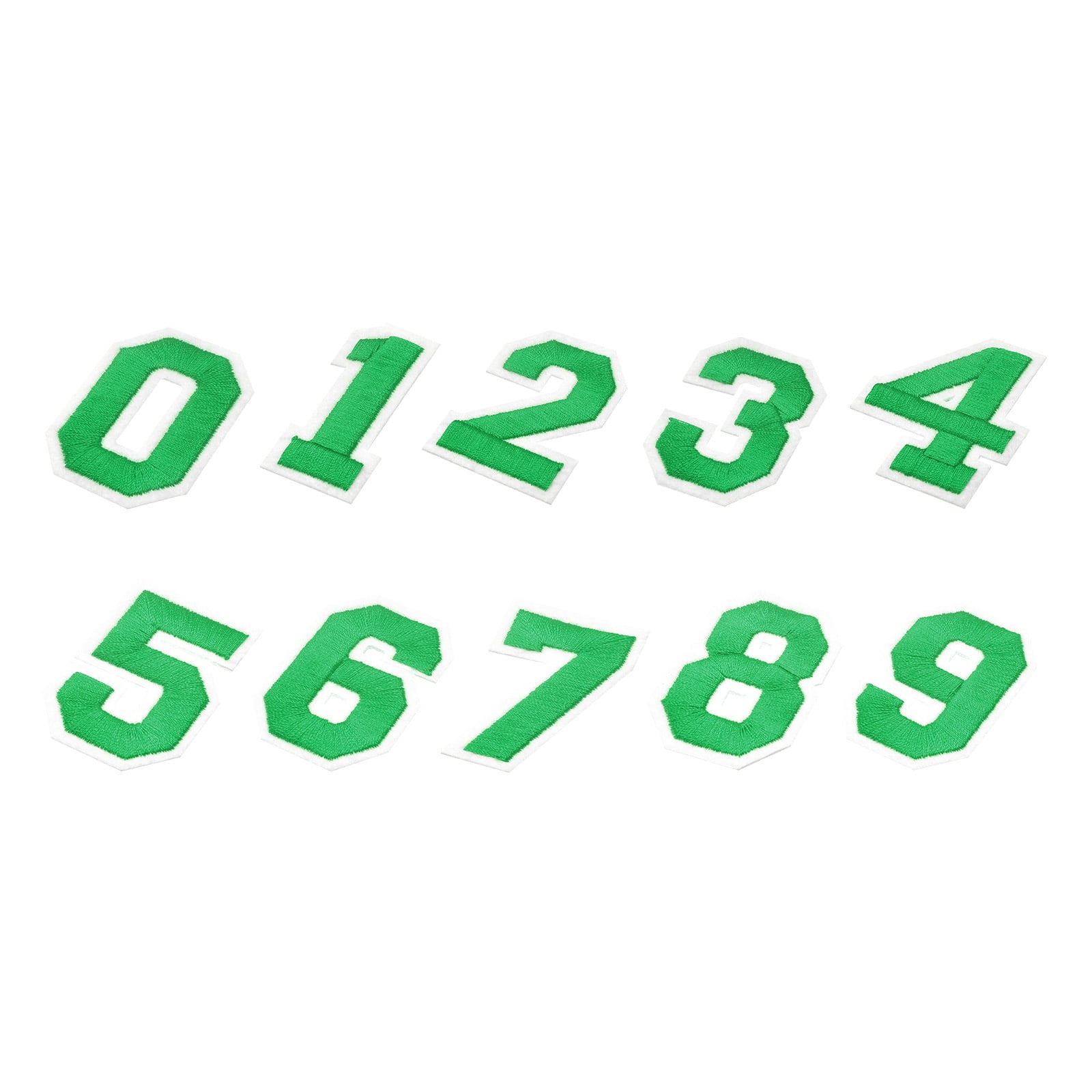 Uxcell Number Patches Embroidered Decorative Repair Patches Iron on ...