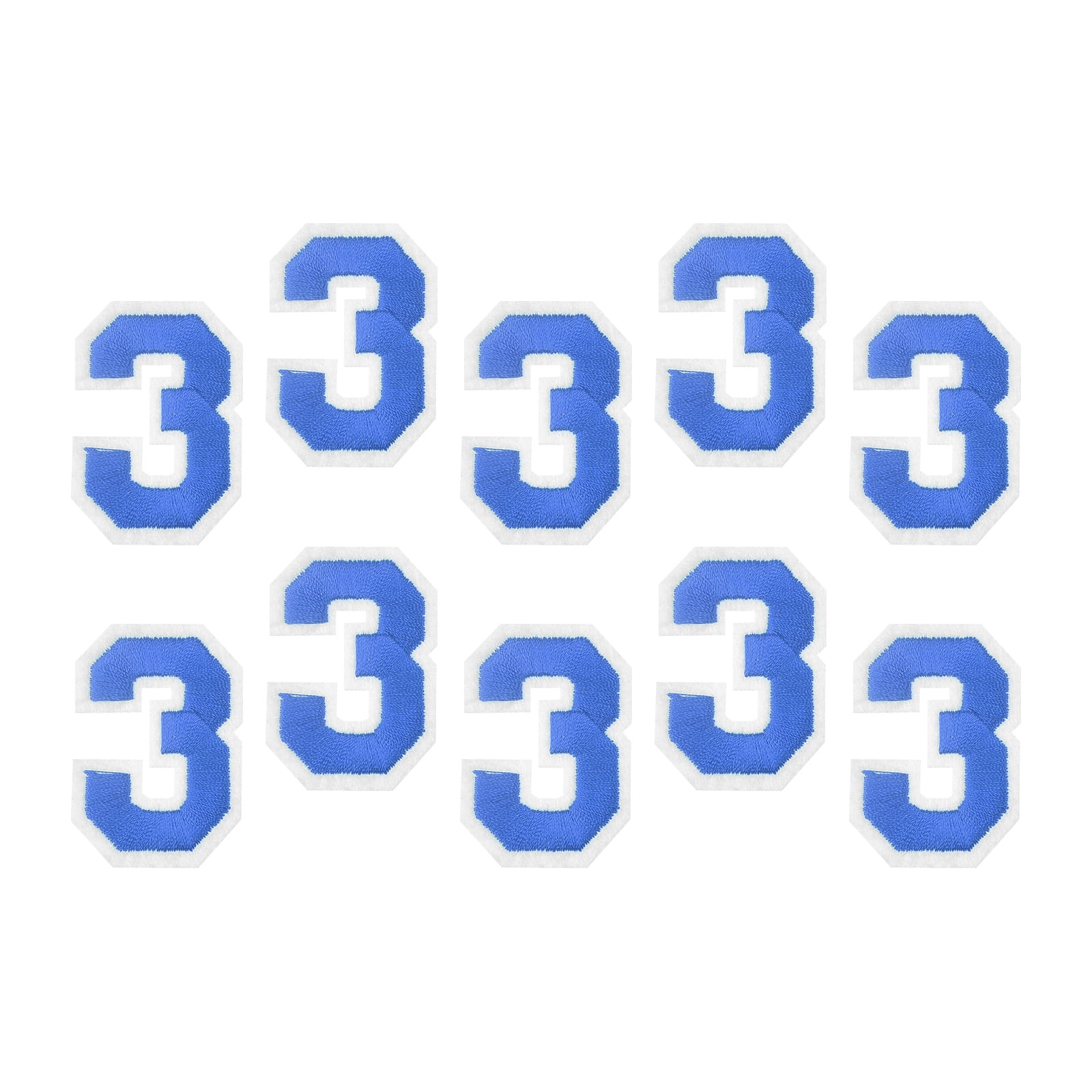 Uxcell Number Patches Embroidered Decorative Repair Patches Iron on ...