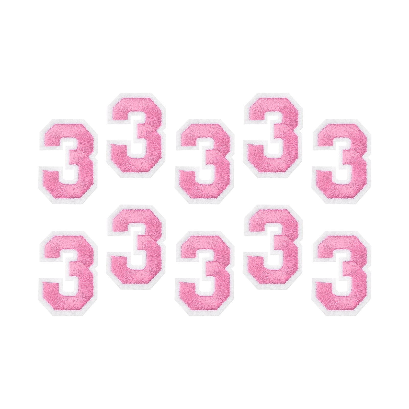 Uxcell Number Patches Embroidered Decorative Repair Patches Iron on ...