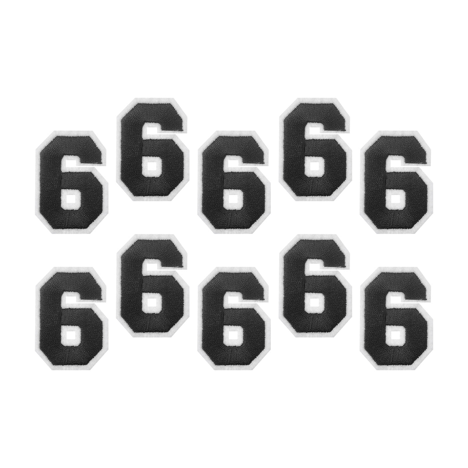 Uxcell Number Patches Embroidered Decorative Repair Patches Iron on ...