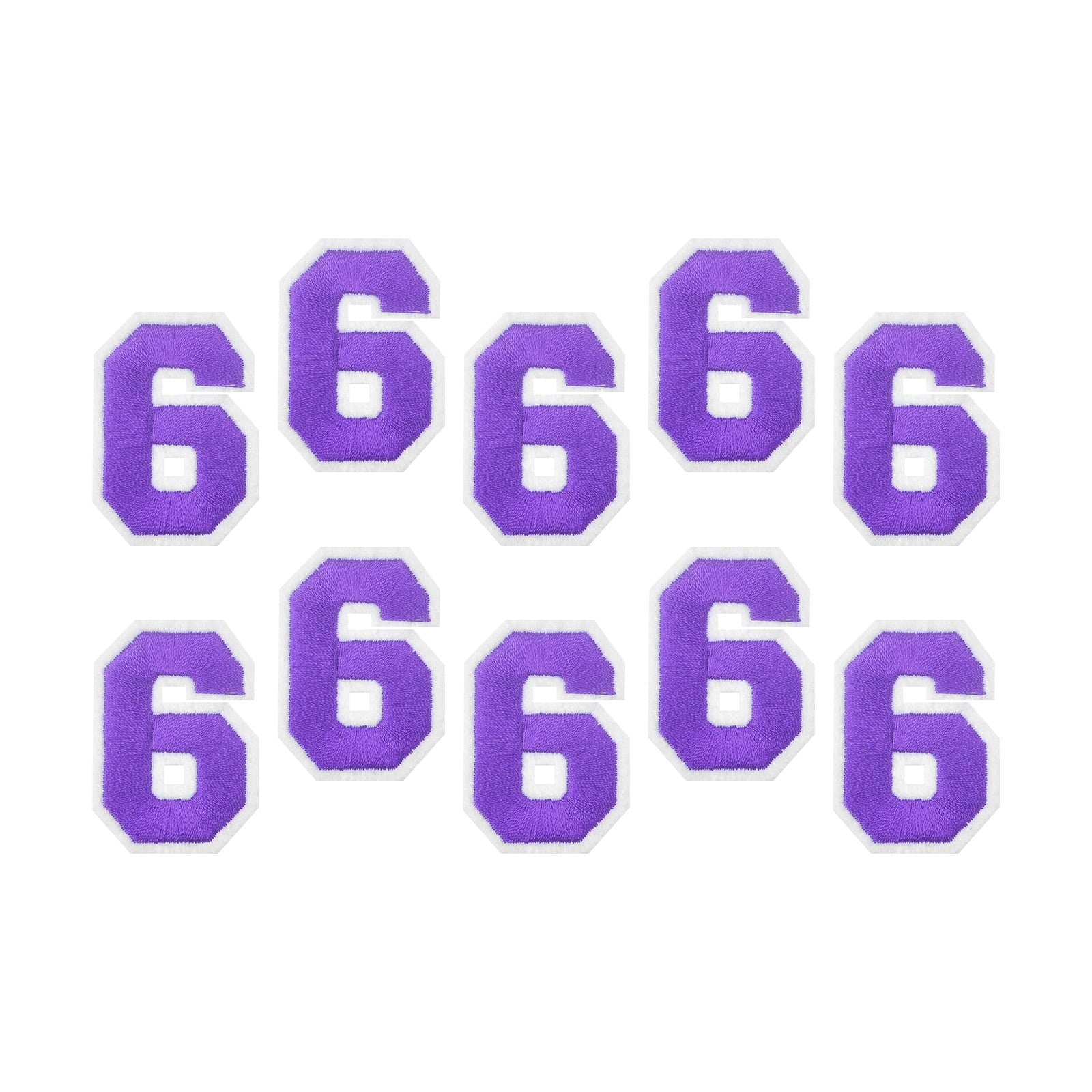 Uxcell Number Patches Embroidered Decorative Repair Patches Iron on ...