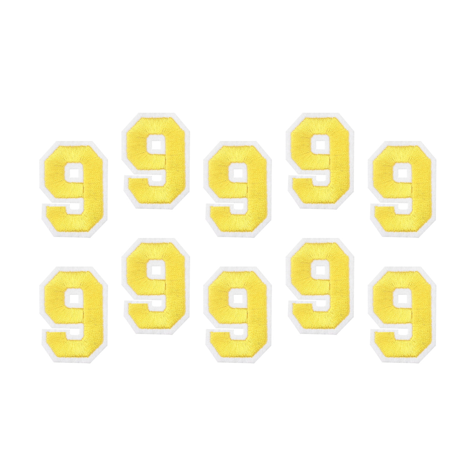 Uxcell Number Patches Embroidered Decorative Repair Patches Iron on ...