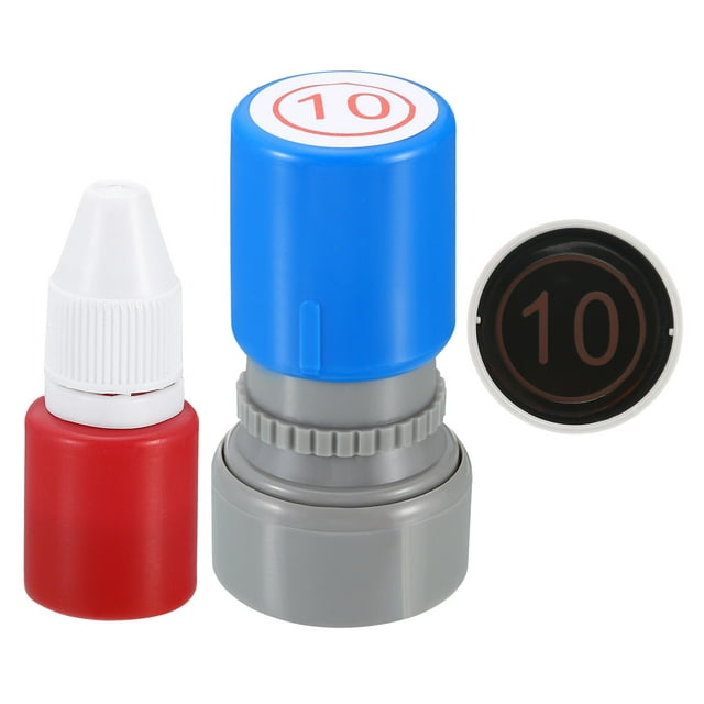 Uxcell Number Stamps Self Inking, Numeral 10 Number Stamp Teacher Stamp ...
