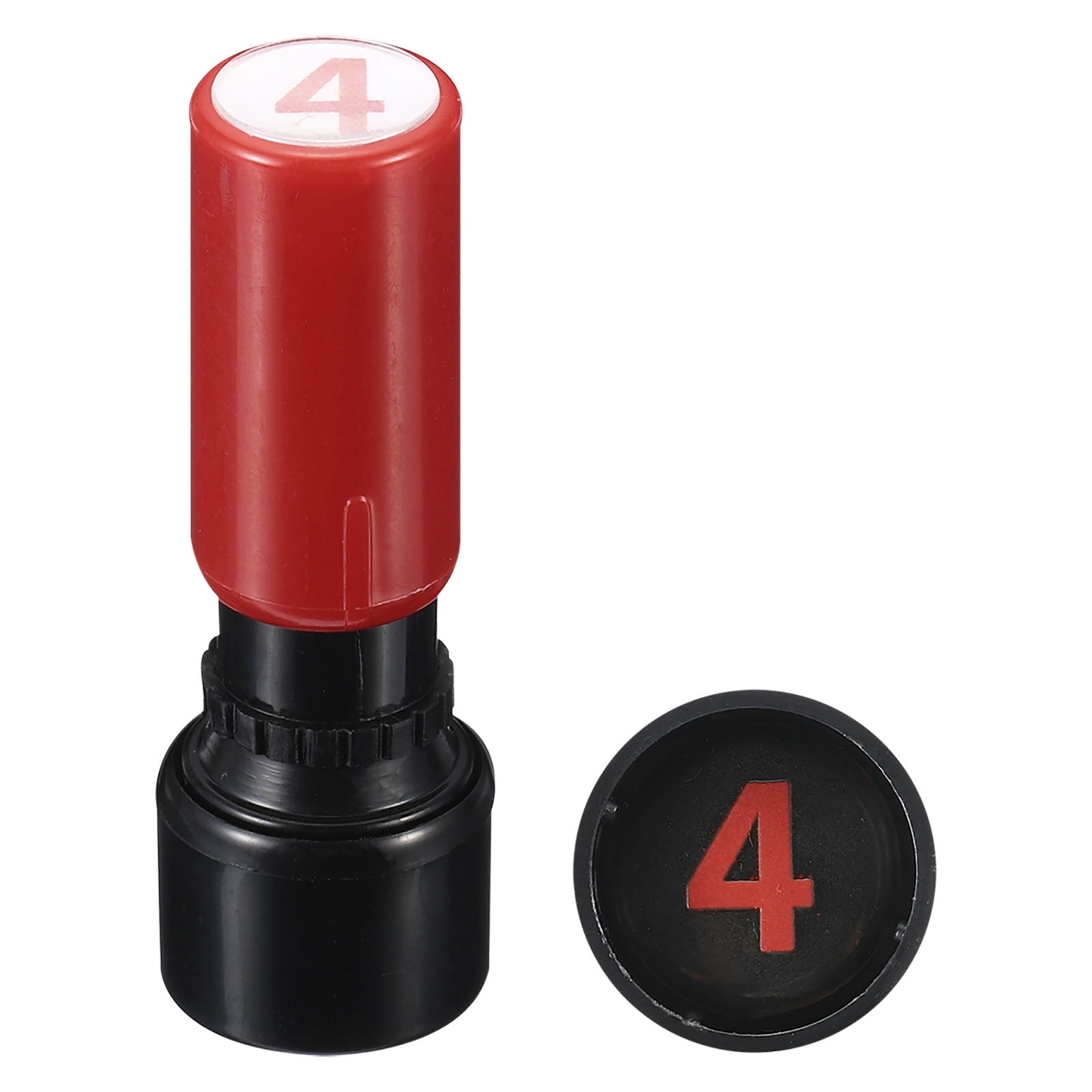 Uxcell Number Stamps Self Inking Numeral 4 Plastic Small Number Stamp ...