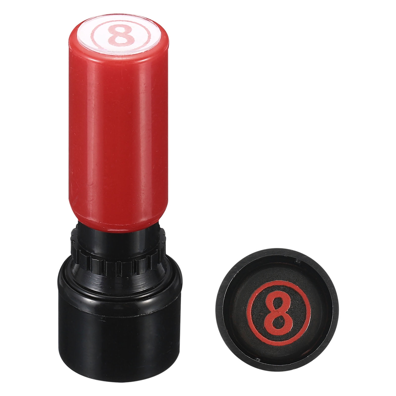 Uxcell Number Stamps Self Inking Numeral 8 Plastic Small Number Stamp ...