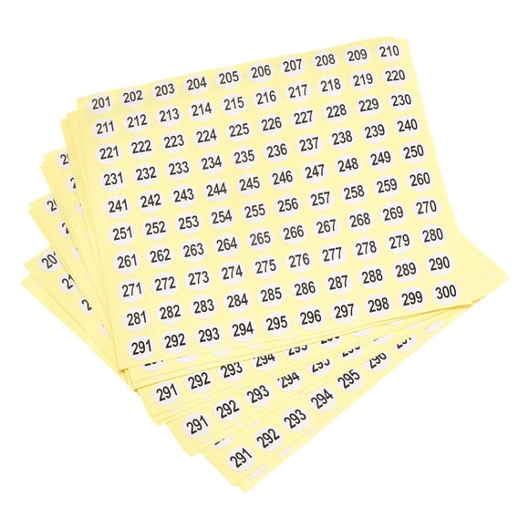Number Stickers 1 10