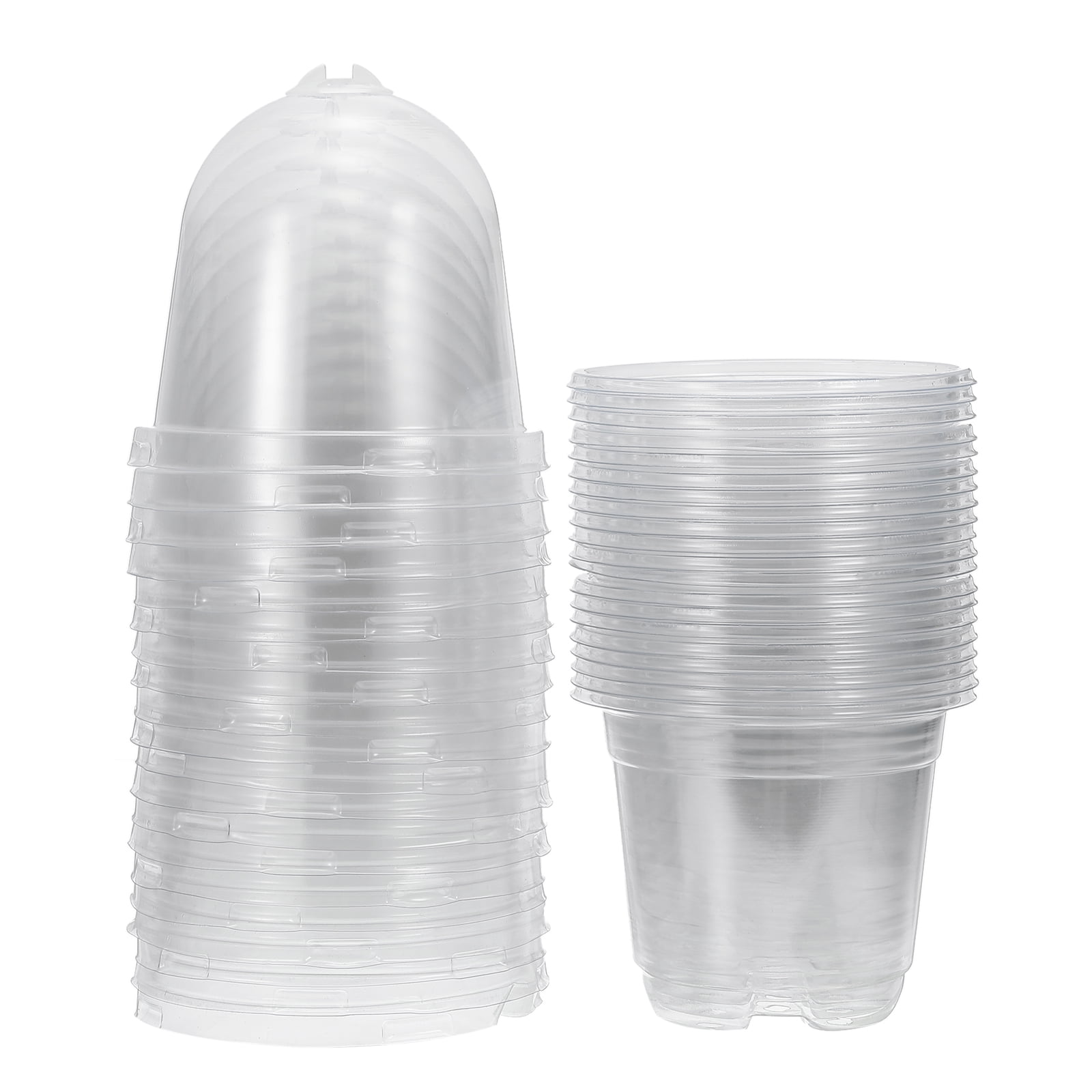 Uxcell Nursery Pots with Humidity Dome, 20 Sets 3.5" Plastic Plant ...
