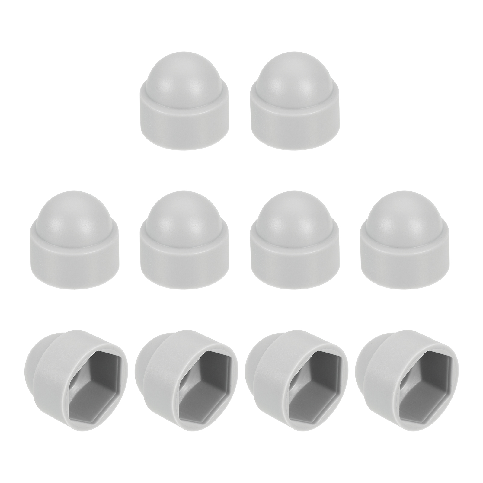 Uxcell Nut Protection Cap, 10Pcs M12x19x23mm - Plastic Hexagonal Screw ...