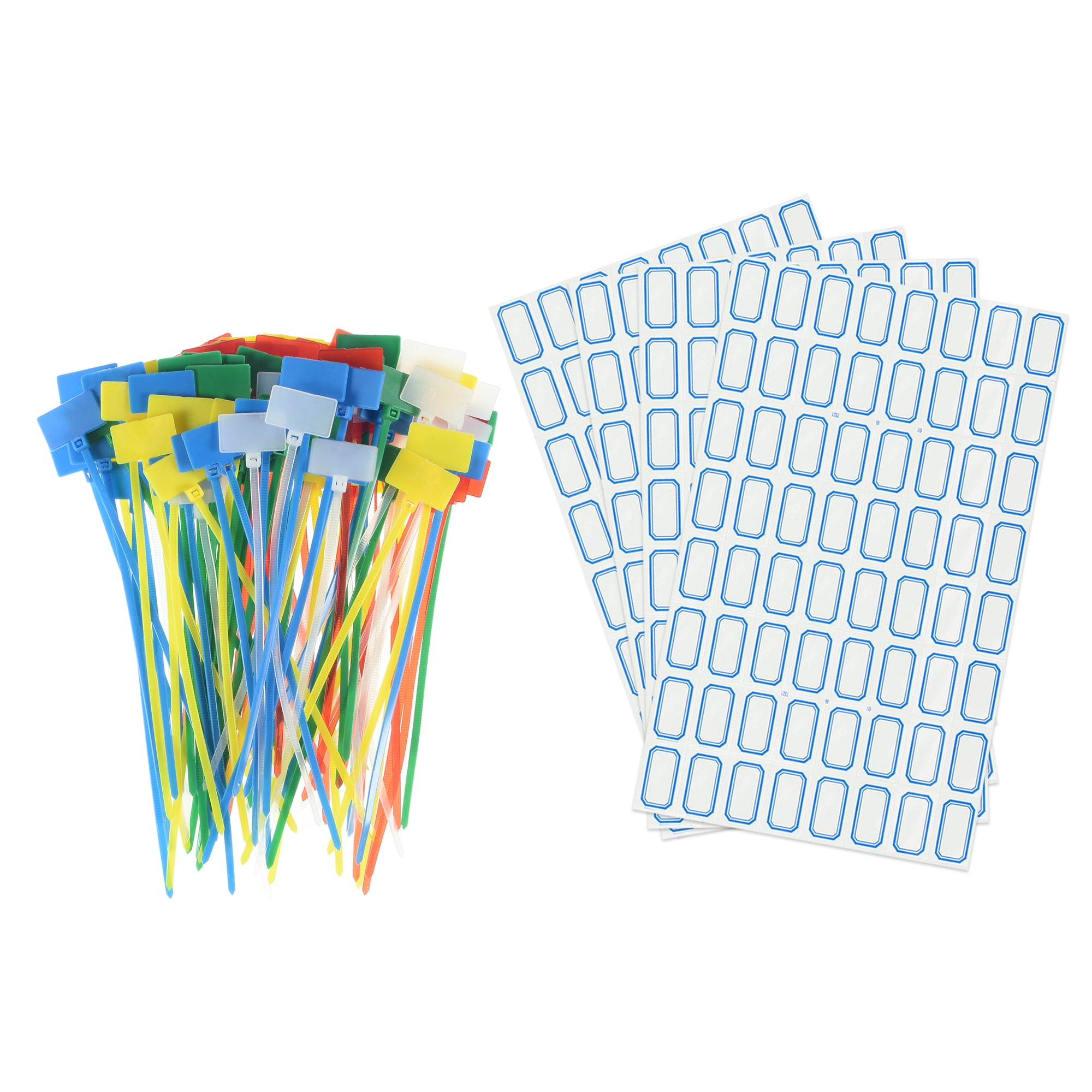Uxcell Nylon Cable Ties Tags Label Marker Self-Locking for Marking ...