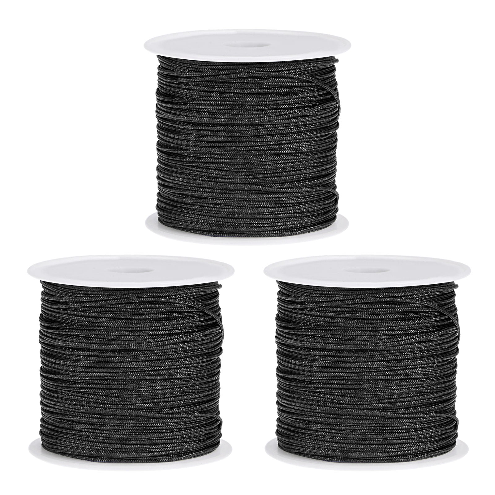 Uxcell Nylon Cord DIY Making Satin String Craft Wire with Plastic Spool ...