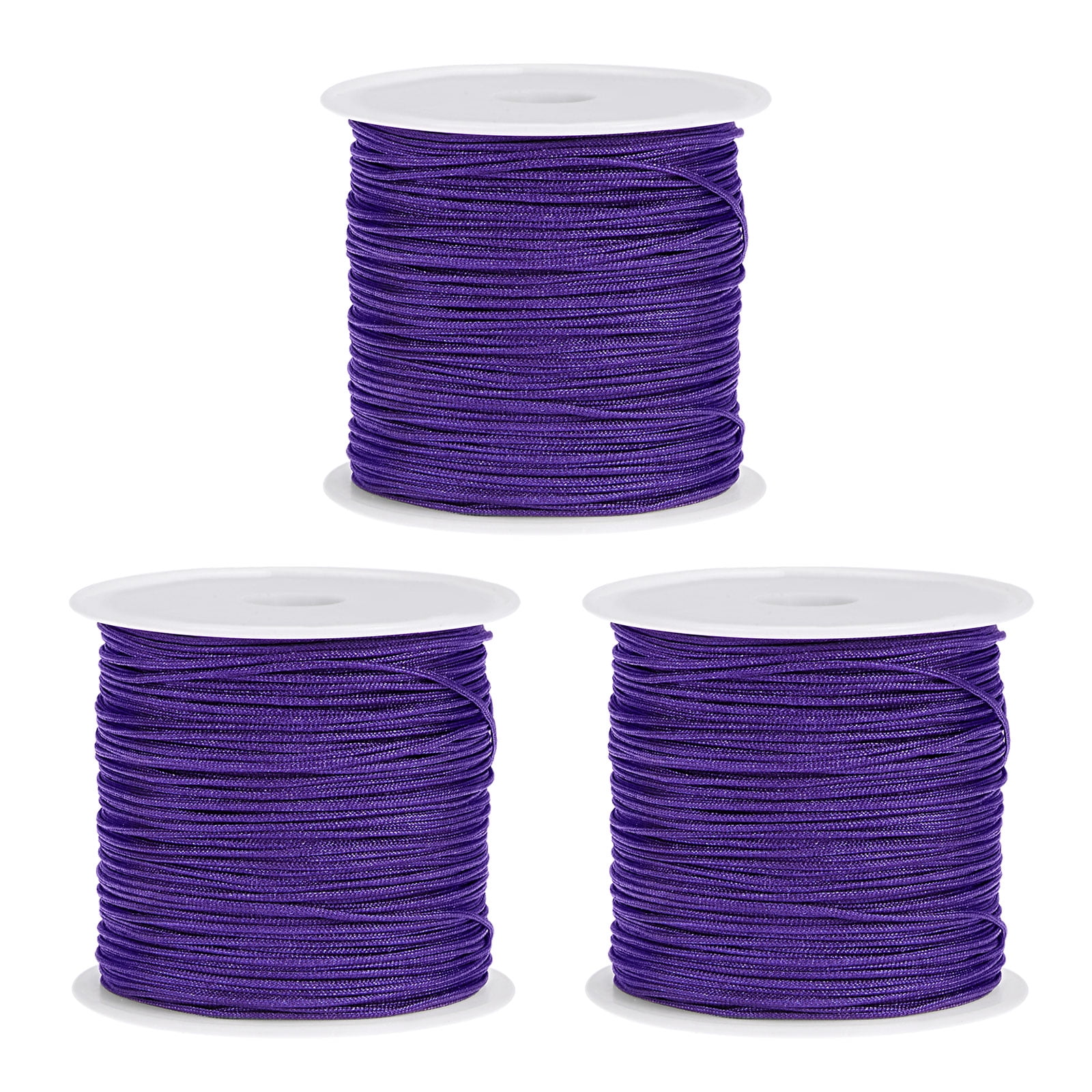 Uxcell Nylon Cord DIY Making Satin String Craft Wire with Plastic Spool ...
