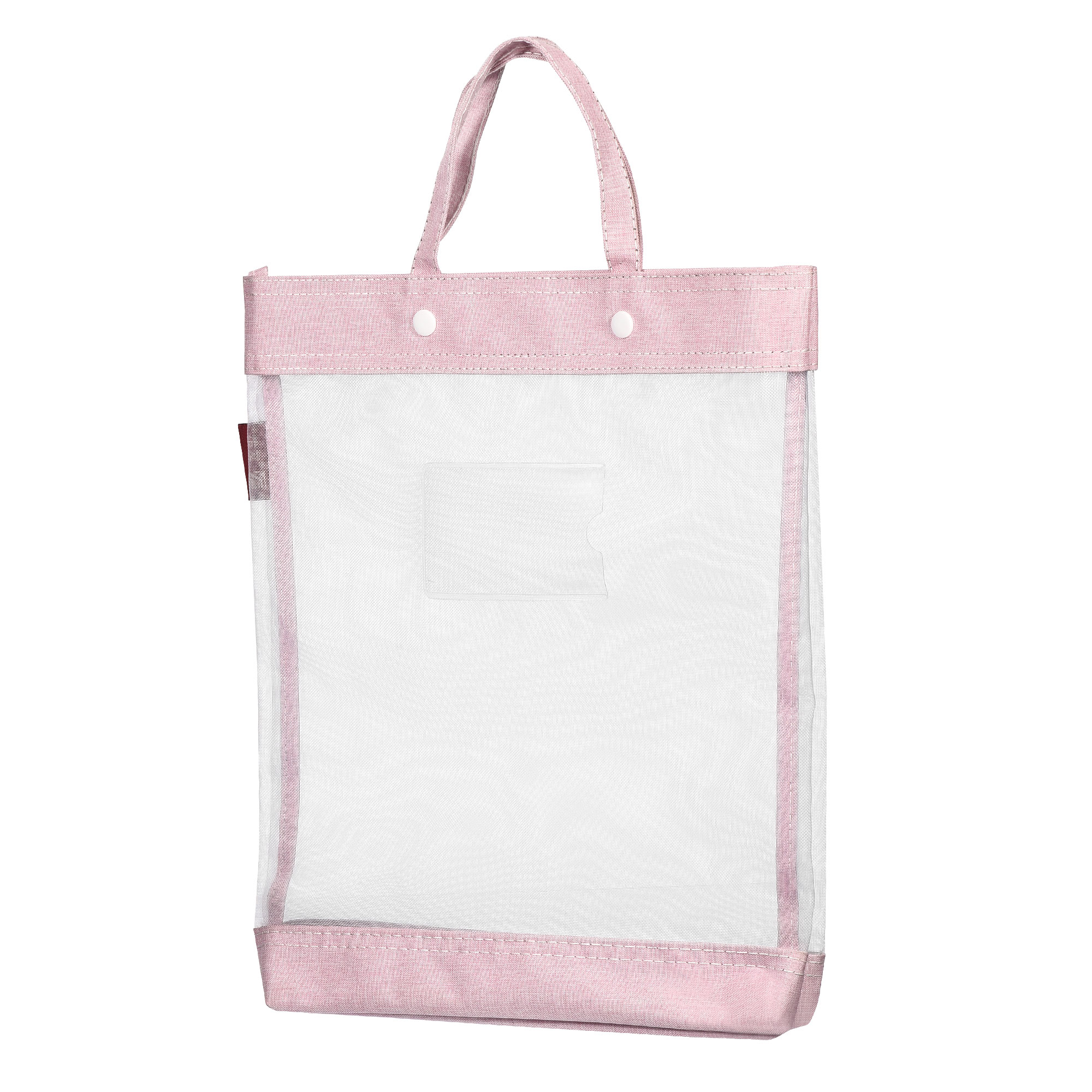 Uxcell Nylon Document Bag with Handle Mesh Files Tote Pouch, Pink ...