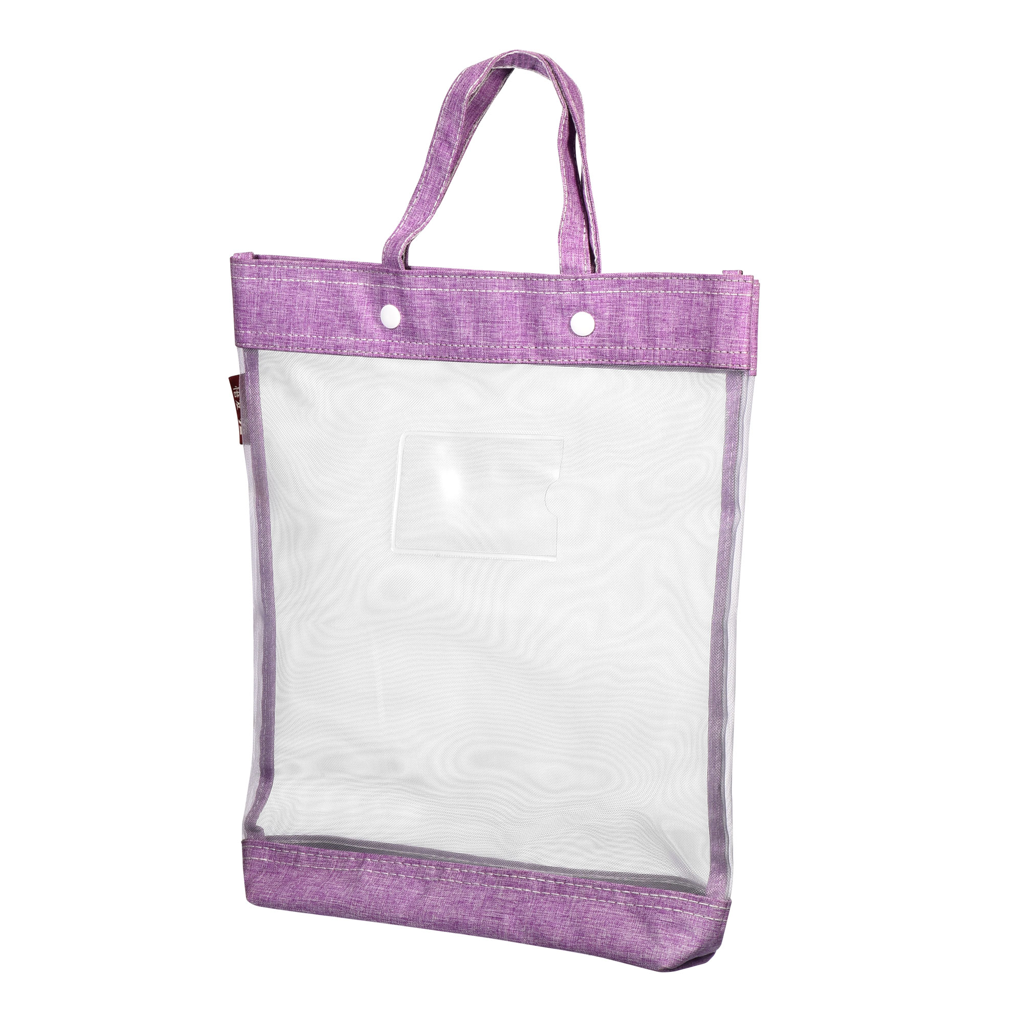 Uxcell Nylon Document Bag with Handle Mesh Files Tote Pouch, Purple ...