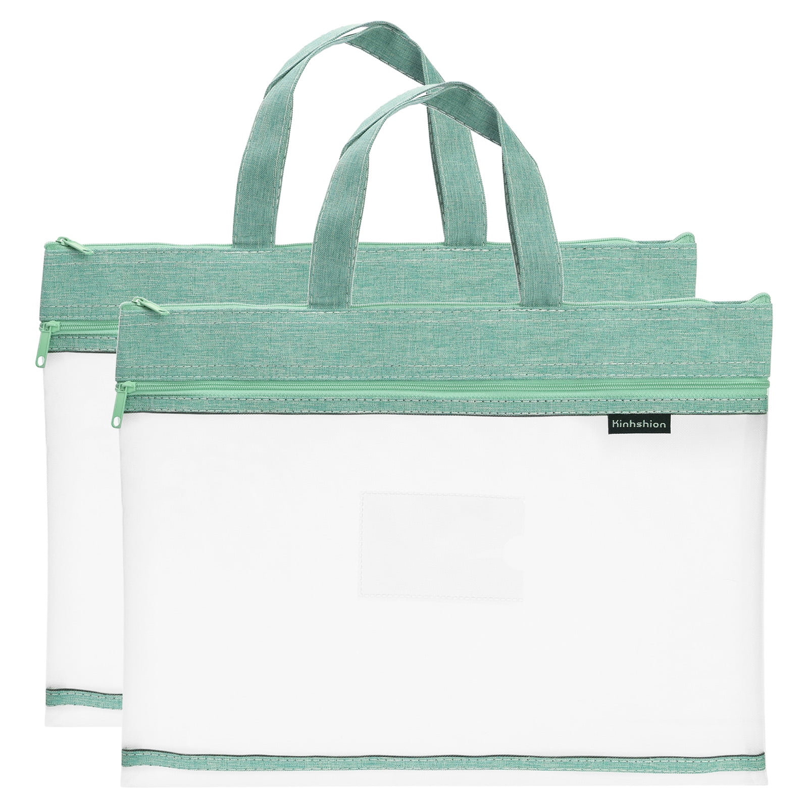 Uxcell Nylon Document Bag with Handle Mesh Handbag Paper File Pouch ...