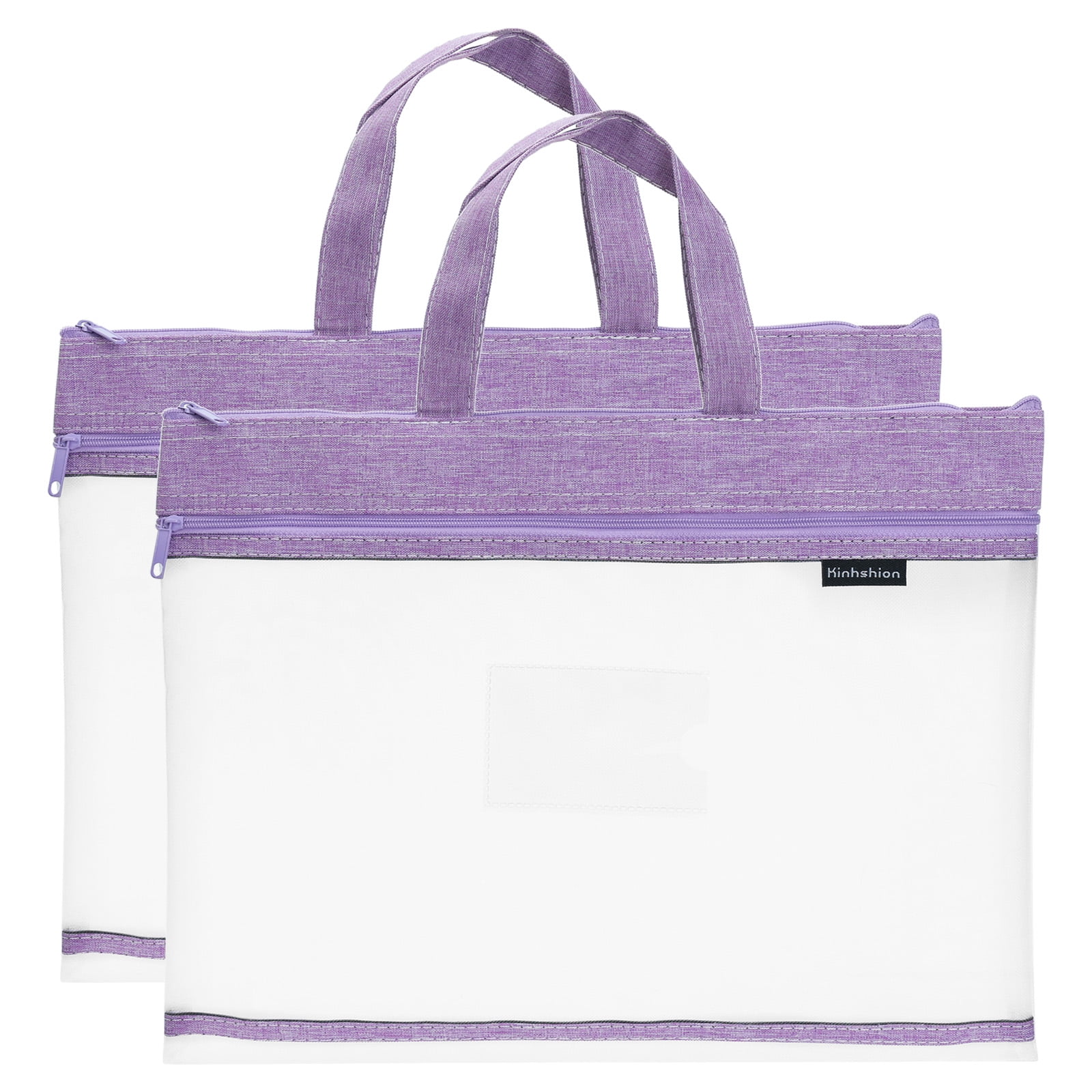 Uxcell Nylon Document Bag with Handle Mesh Handbag Paper File Pouch ...