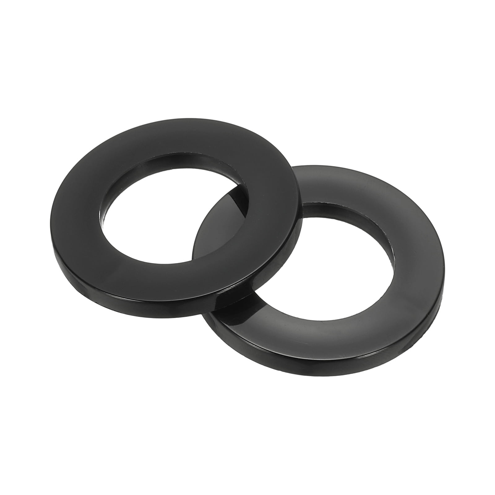 Uxcell Nylon Flat Washers, M18 x 18mm ID x 32mm OD Round Flat Plain ...