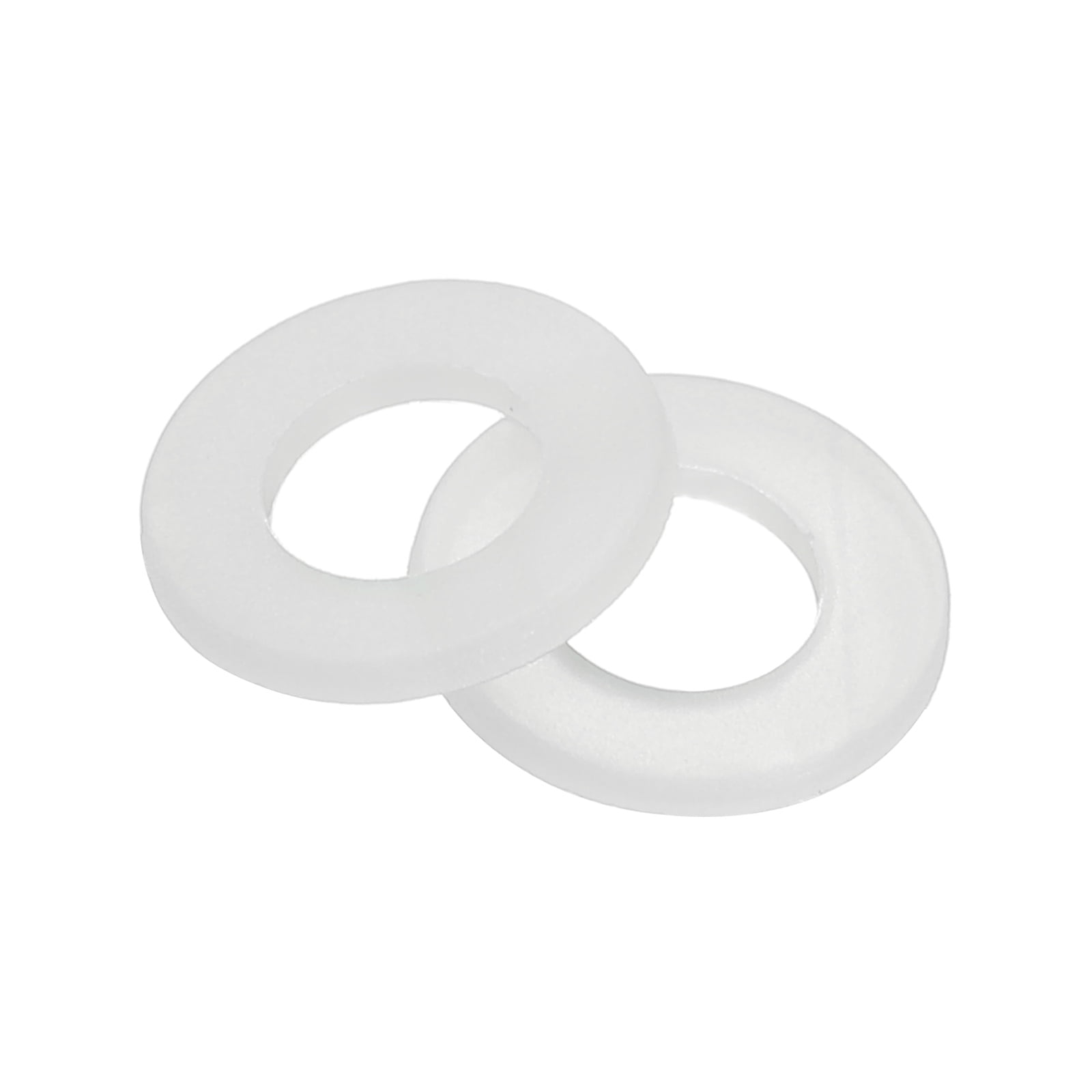 Uxcell Nylon Flat Washers, M5 x 5mm ID x 10mm OD Round Flat Plain ...