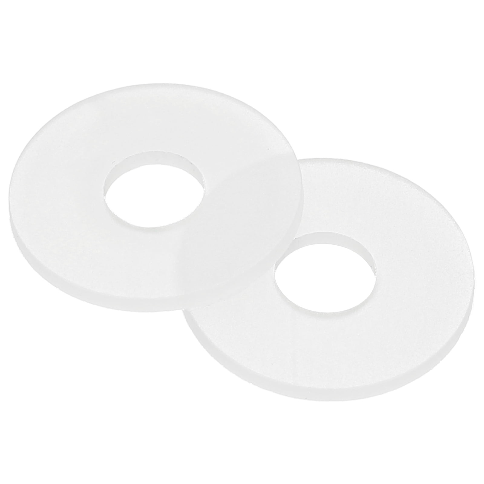 Uxcell Nylon Flat Washers, M5 x 5mm ID x 15mm OD Round Flat Plain ...