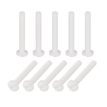 Uxcell 20 Pairs Nylon Screw Nut Assortment, M5x20mm Slotted Pan Head ...