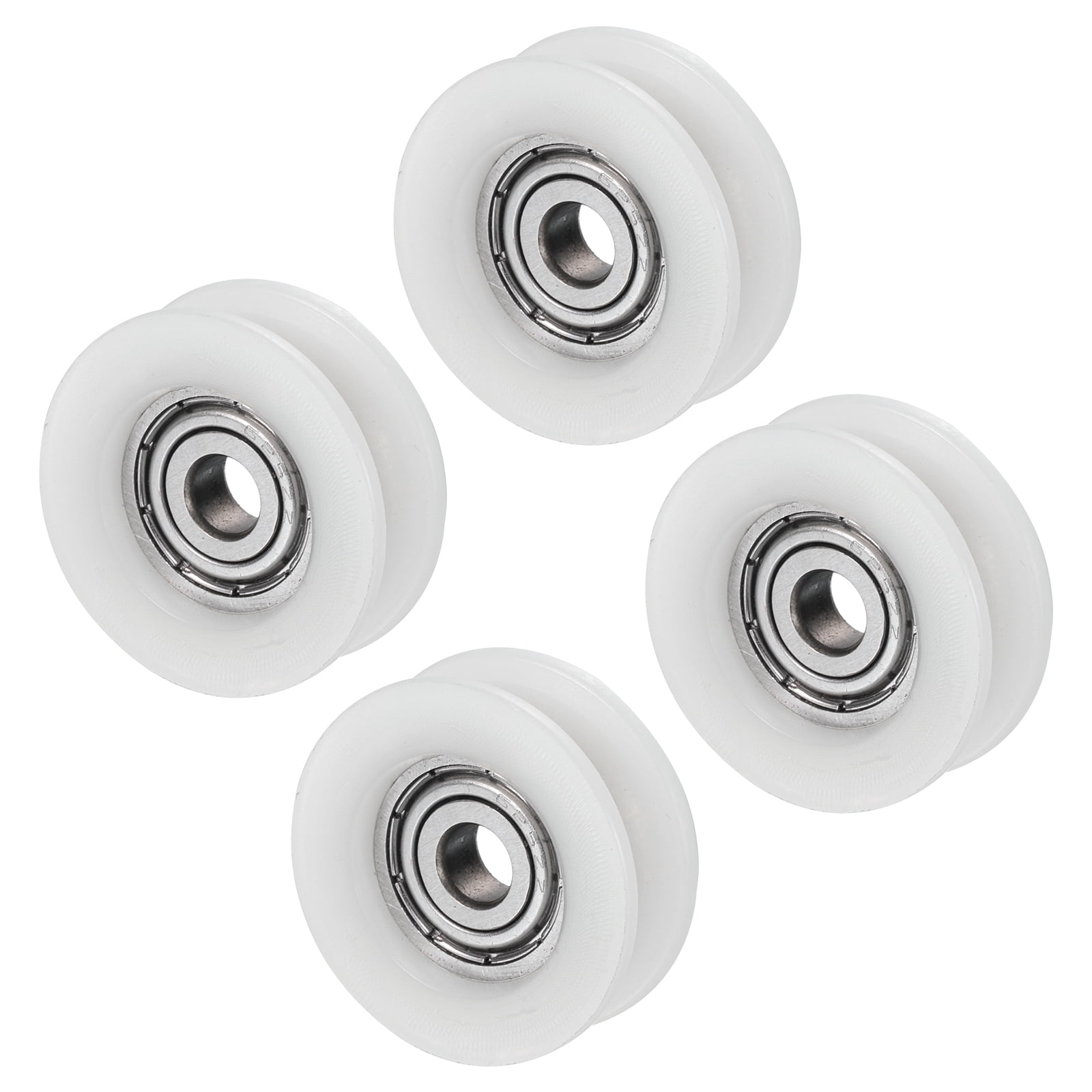 Uxcell Nylon U Groove Pulley Wheel 5x25x9mm Bearing Guide Track Sliding ...