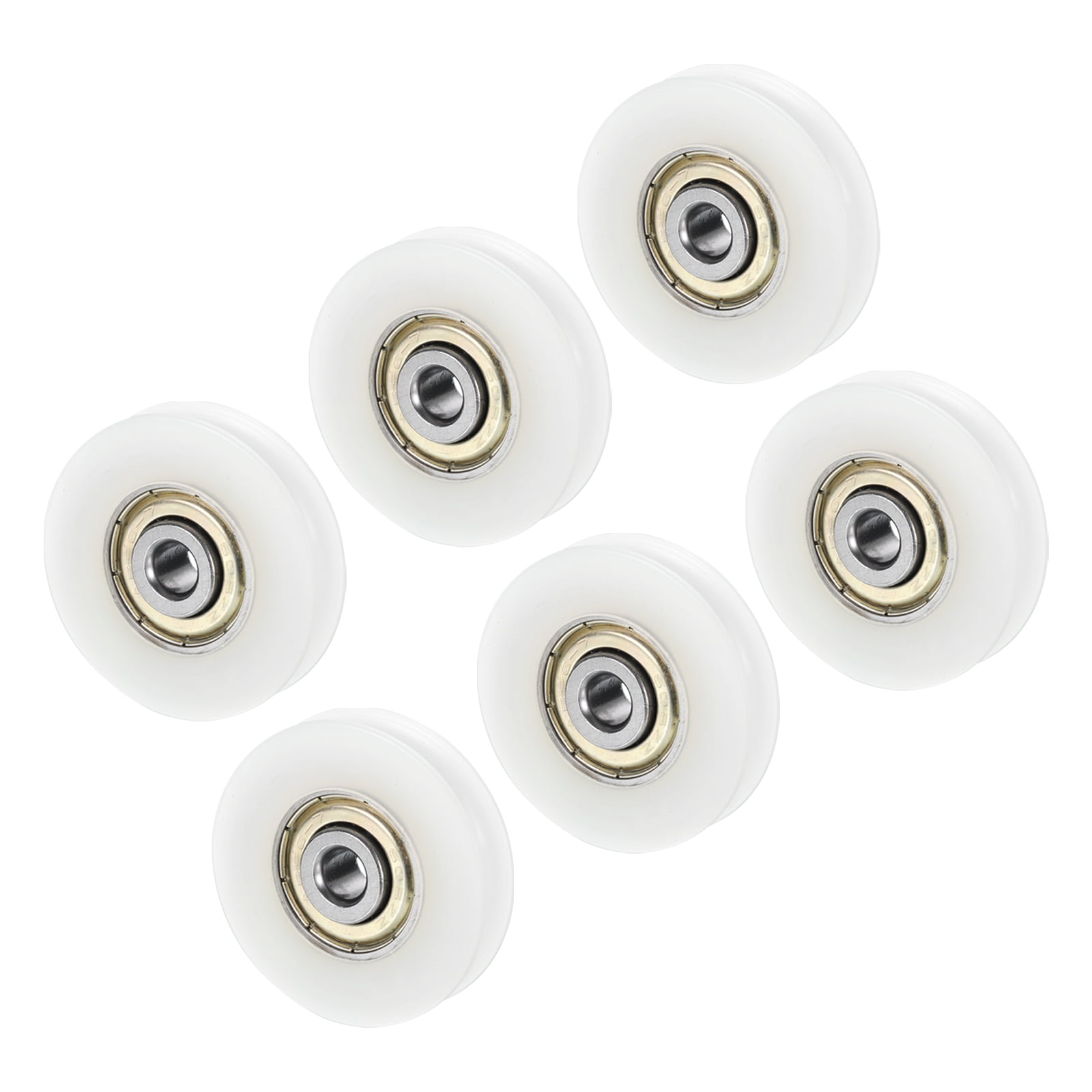 Uxcell Nylon U Groove Pulley Wheel 6x38x8.5mm Bearing Guide Track ...
