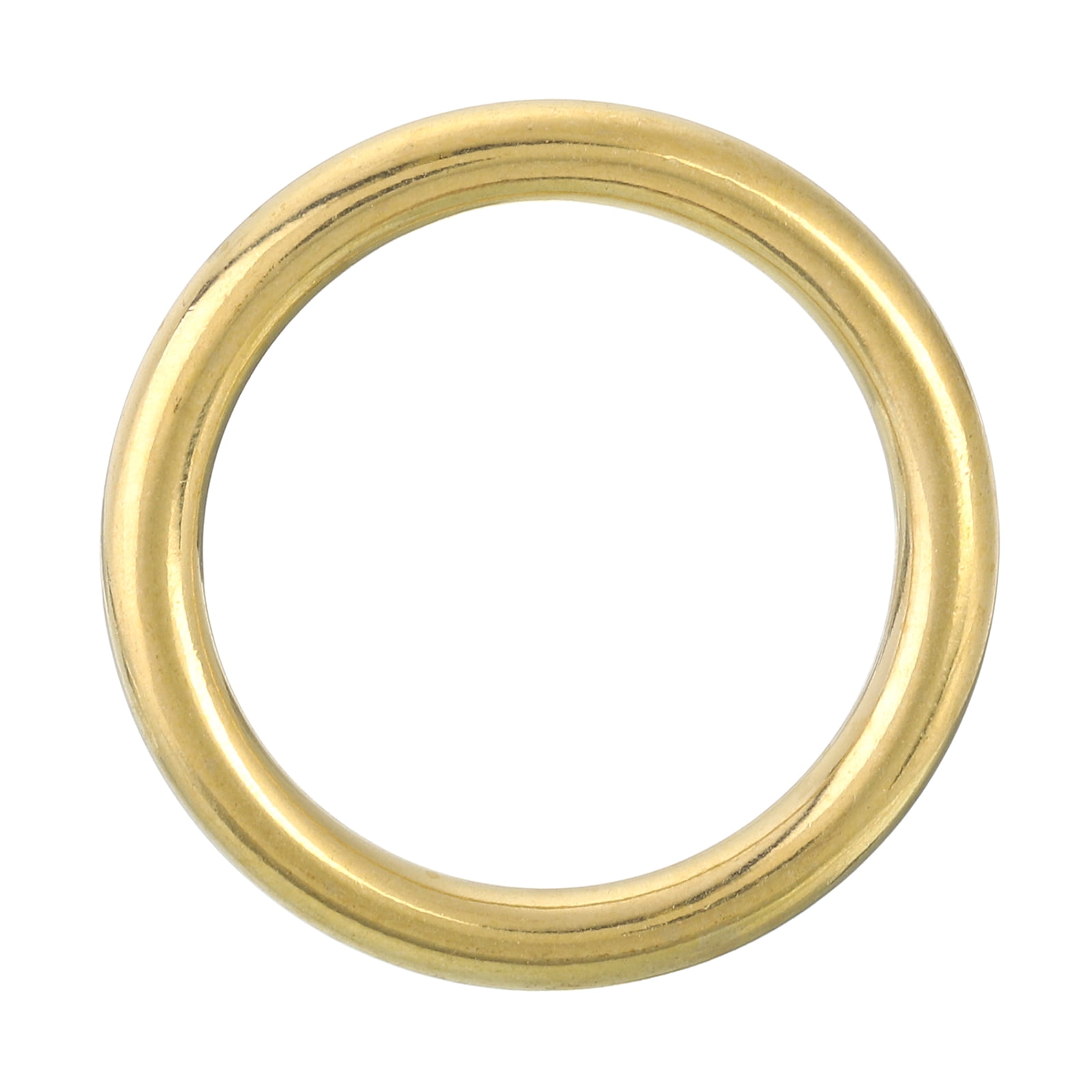 Uxcell O Ring Buckle 38mm/1.5", Brass Seamless Welded Circle Loop 6mm ...