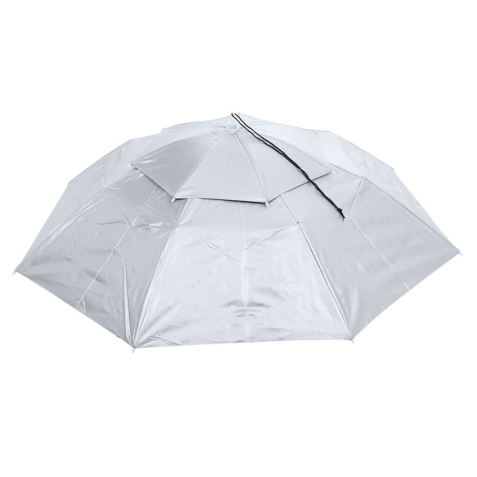 Uxcell OD 37.4" Umbrella Hat, Oxford Fabric Folding Double Layer Sun ...