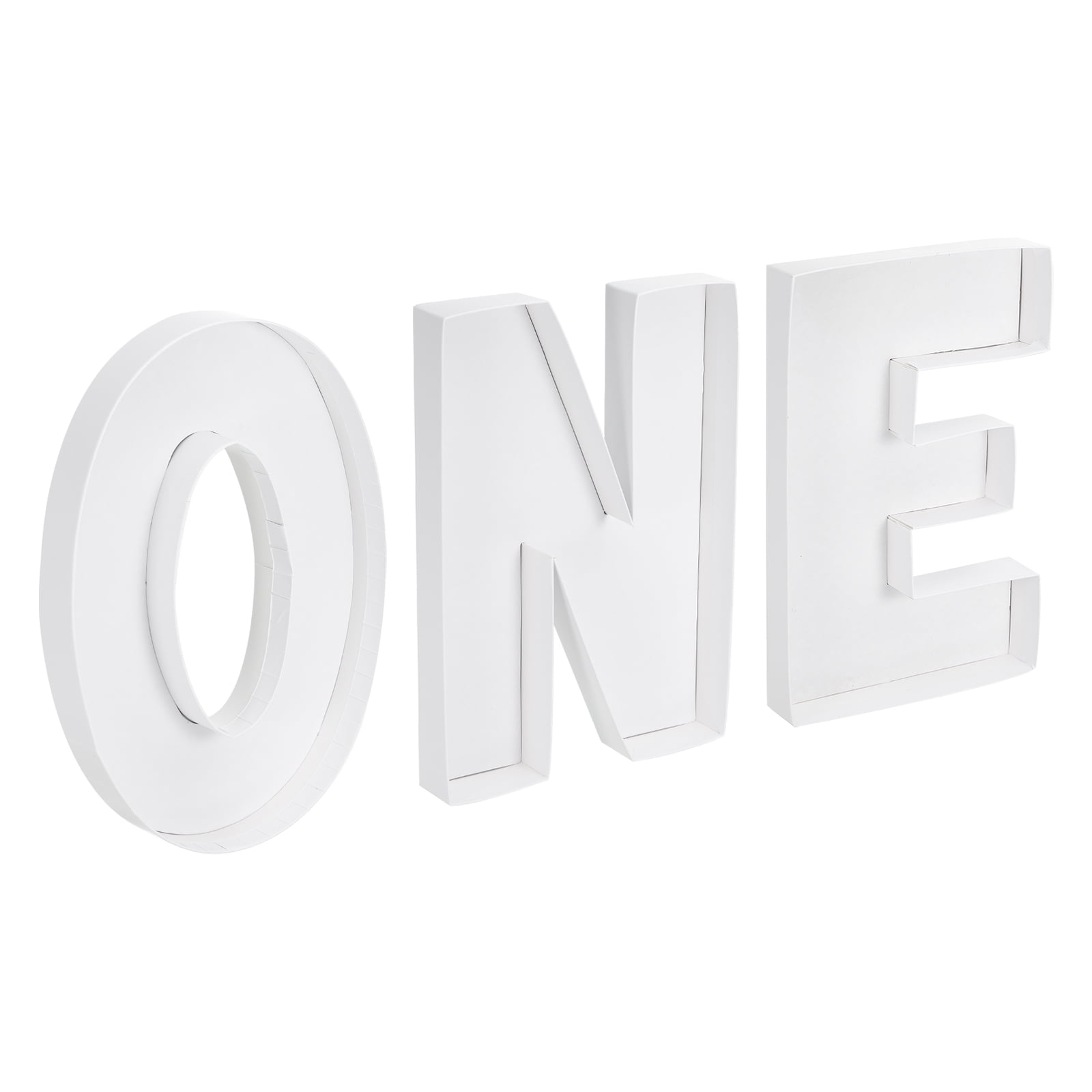 Uxcell ONE Cardboard Letter Set 10", Paper Box Fillable Tray Container ...