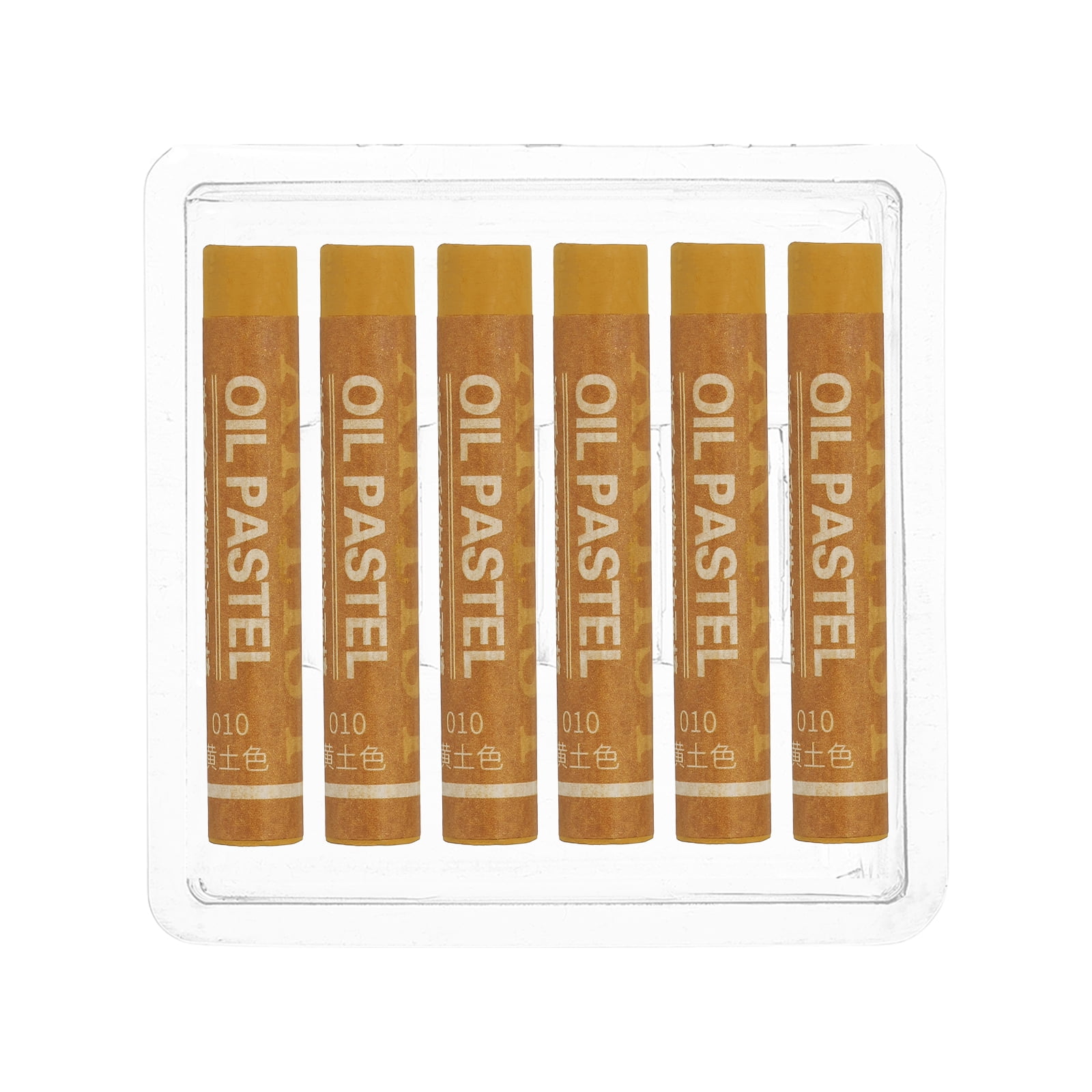Uxcell Ochre Oil Pastels, 6Pcs Soft Oil Crayons Creamy Pastels Stick ...
