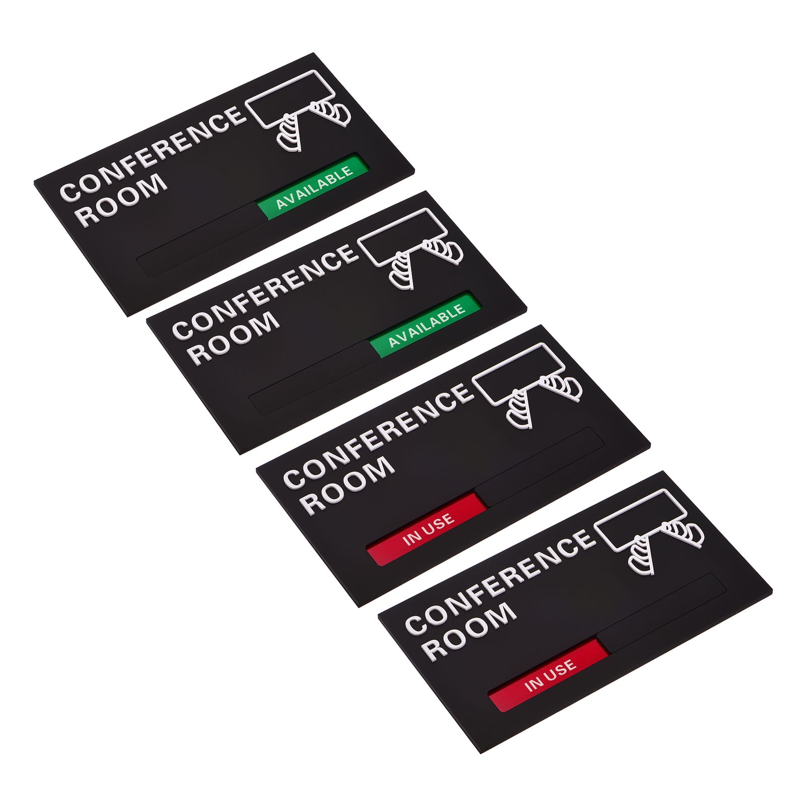 Uxcell Office Door Sign, Conference Room Available In Use Sign for ...