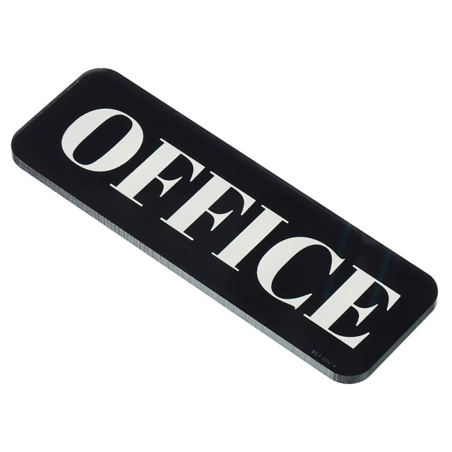 Uxcell Office Sign Acrylic 6"x2" Self Adhesive Door Sign Sticker ...