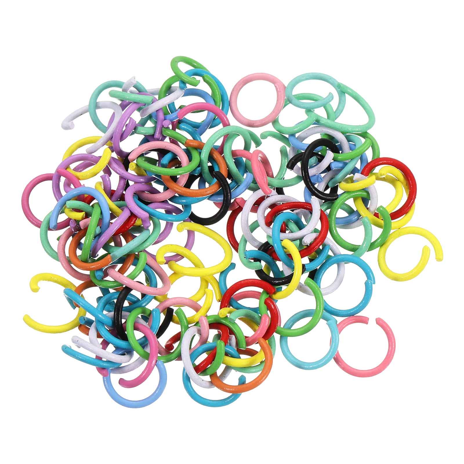 Uxcell Open Jump Rings 10mm Colorful O-ring Connectors 100Pack Set of ...