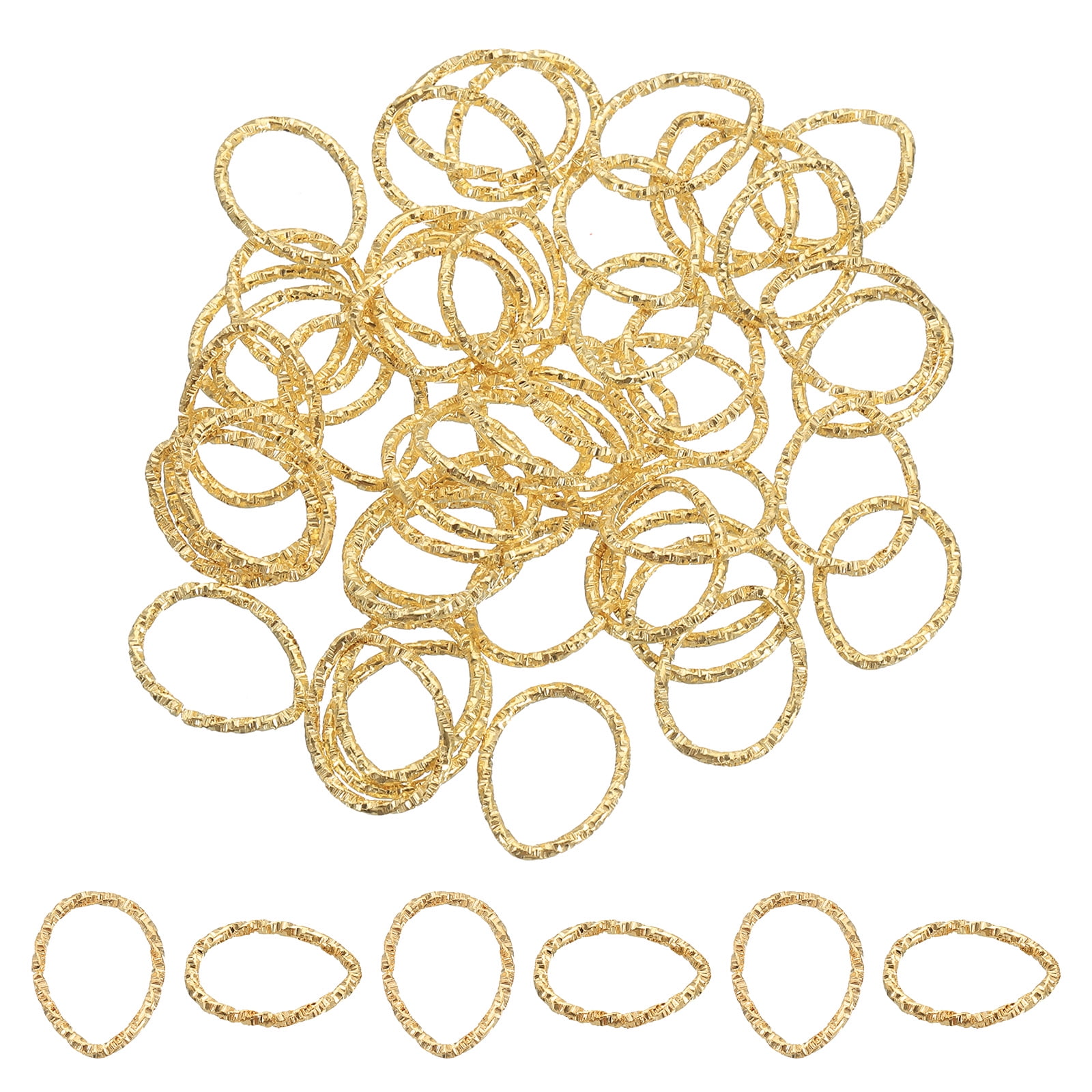 Uxcell Open Jump Rings 50Pack 14mm Teardrop Connectors for Jewelry ...
