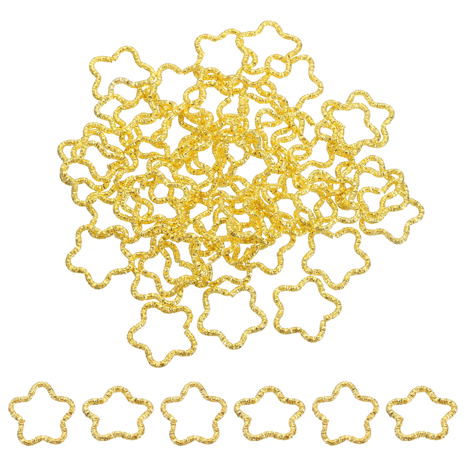 Uxcell Open Jump Rings 50Pack 16mm Star Connectors for Jewelry Making ...