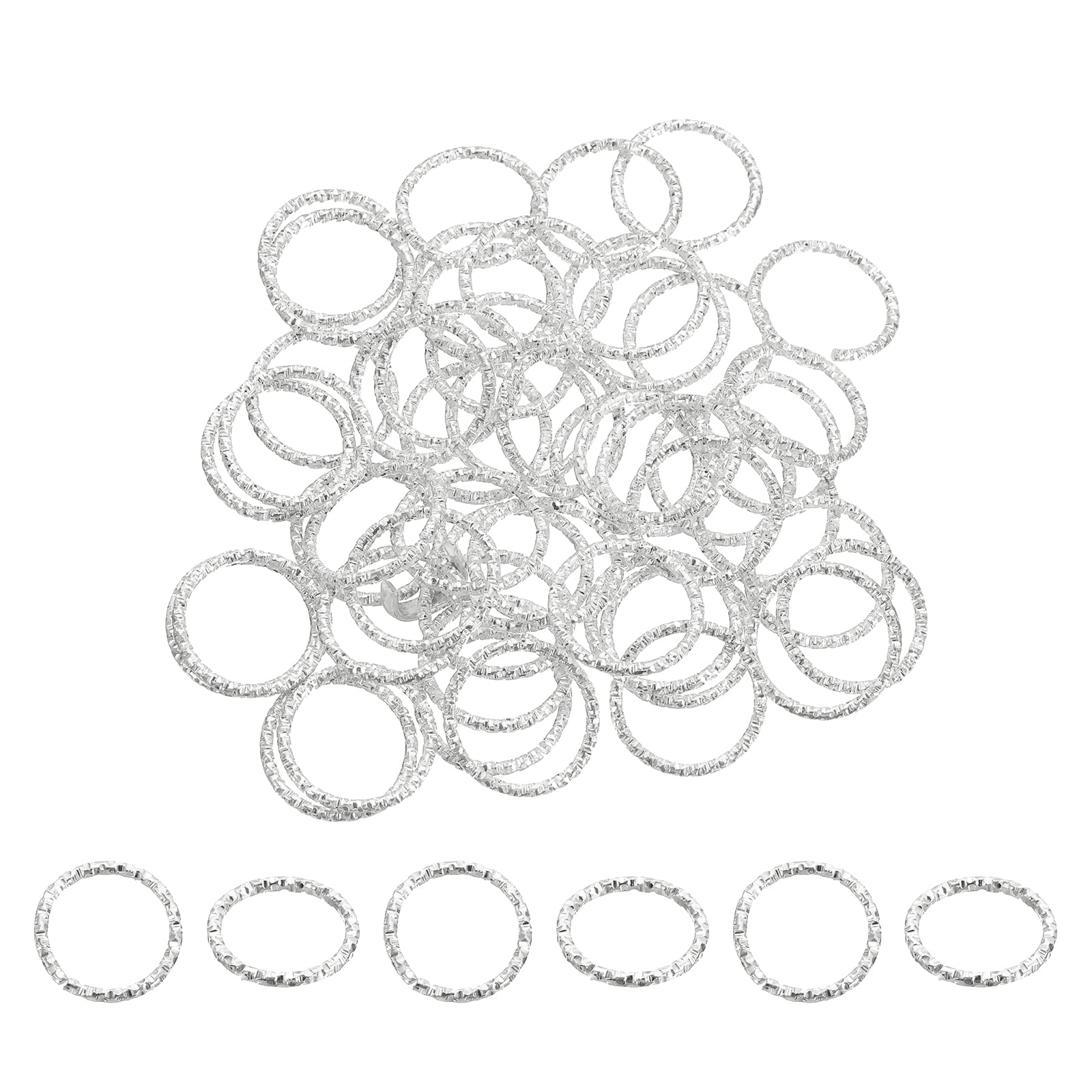 Uxcell Open Jump Rings 50Pack 20mm O-ring Connectors for Jewelry Making ...