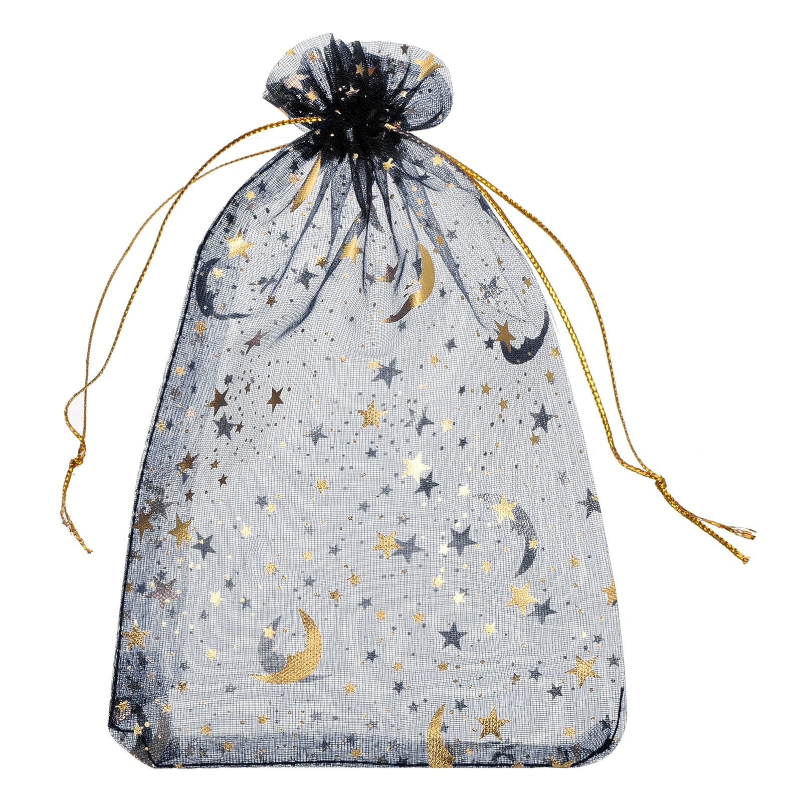 Organza Bag 4" x 6", Moon Star Mesh Bags Drawstring Gift Bags Party ...