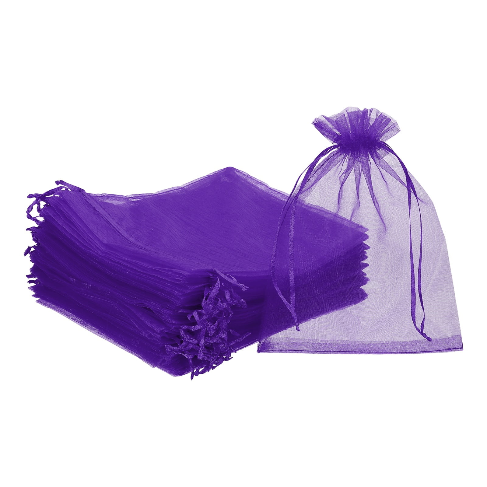 Uxcell Organza Bags, (6 x 8 Inch, Dark Purple)(50 Pcs), Drawstring ...