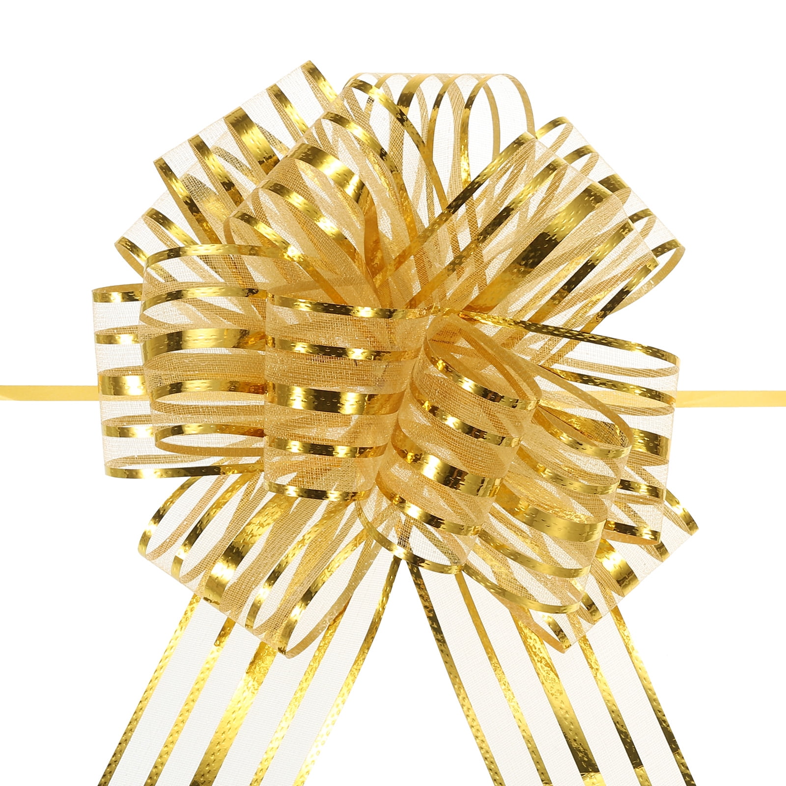 Uxcell Organza Large Pull Bow Gift Wrapping Bows Ribbon Chiffon Yarn ...