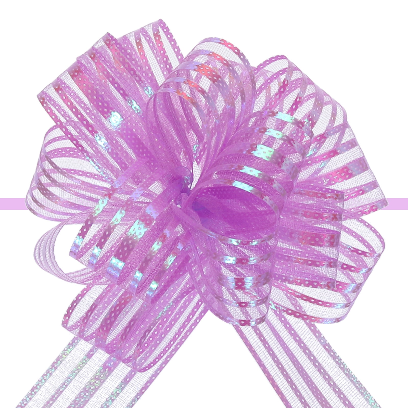 Uxcell Organza Large Pull Bow Gift Wrapping Bows Ribbon Chiffon Yarn ...
