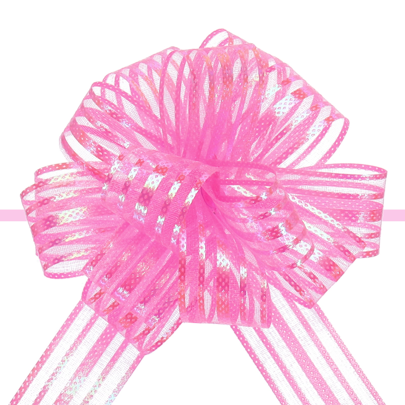 Uxcell Organza Large Pull Bow Gift Wrapping Bows Ribbon Chiffon Yarn ...