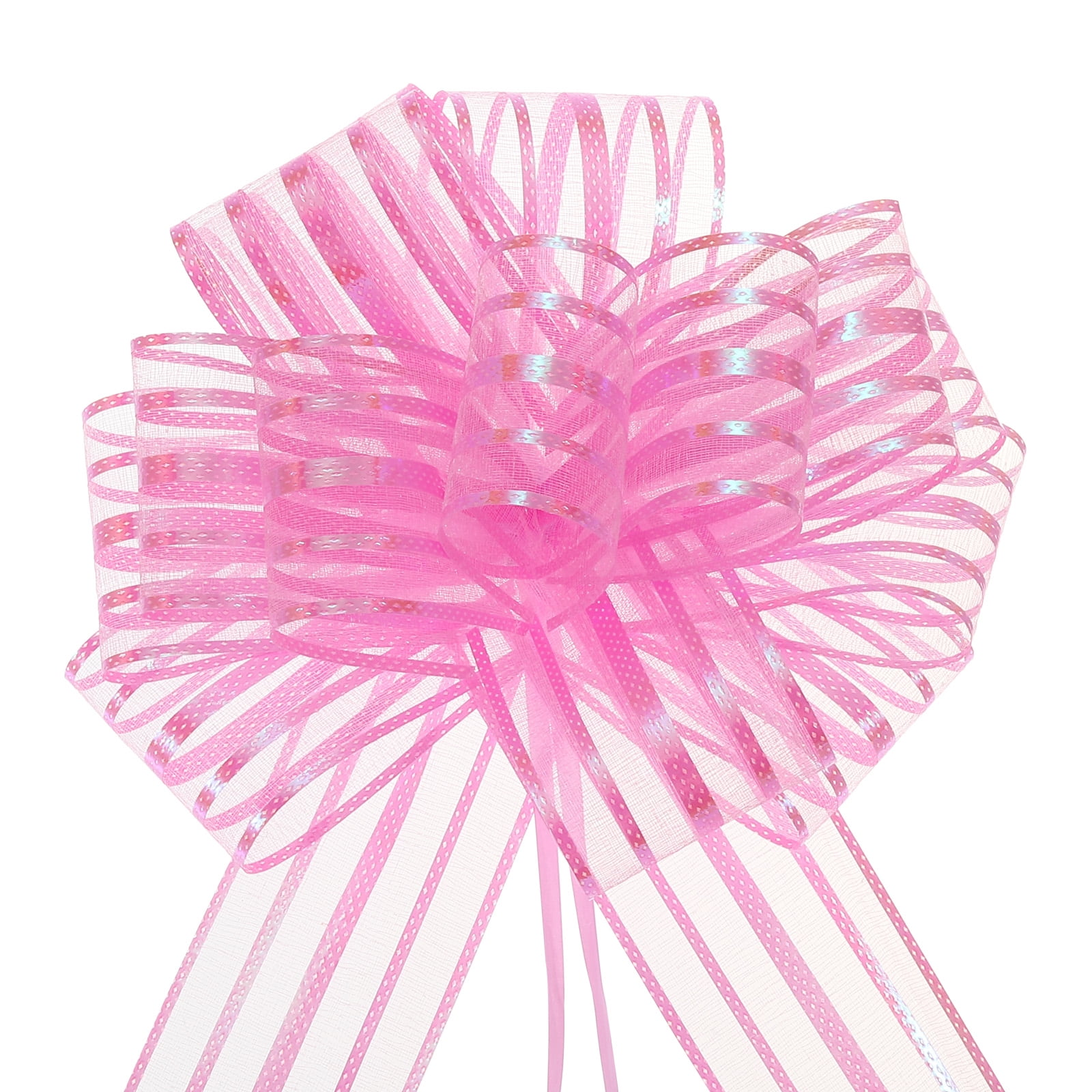 Uxcell Organza Large Pull Bow Gift Wrapping Bows Ribbon Chiffon Yarn ...