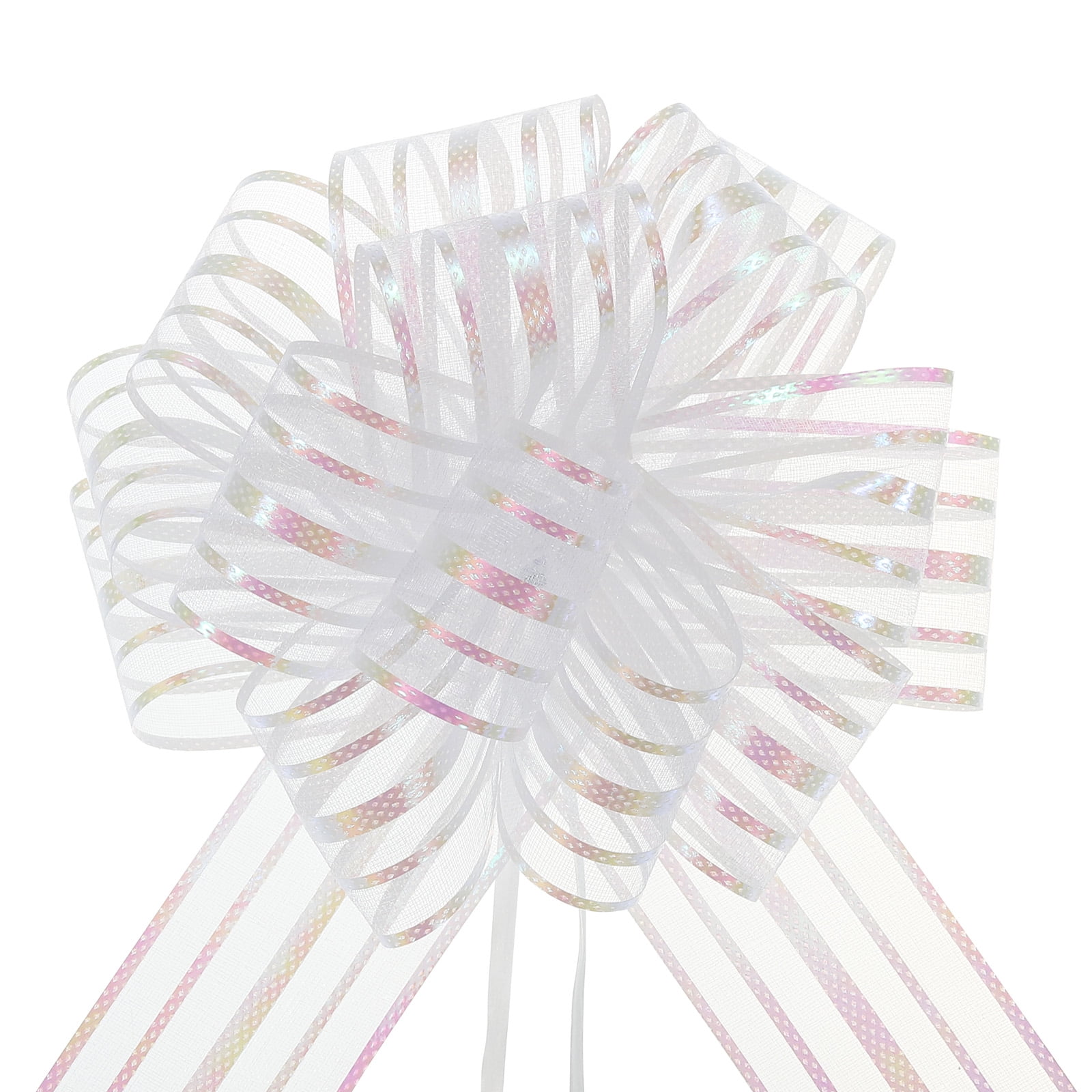 Uxcell Organza Large Pull Bow Gift Wrapping Bows Ribbon Chiffon Yarn ...